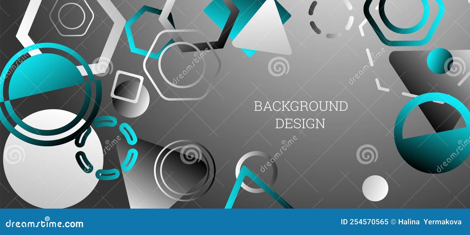 Geometric Abstract Background. Various Geometric Shapes. Cover Design ...