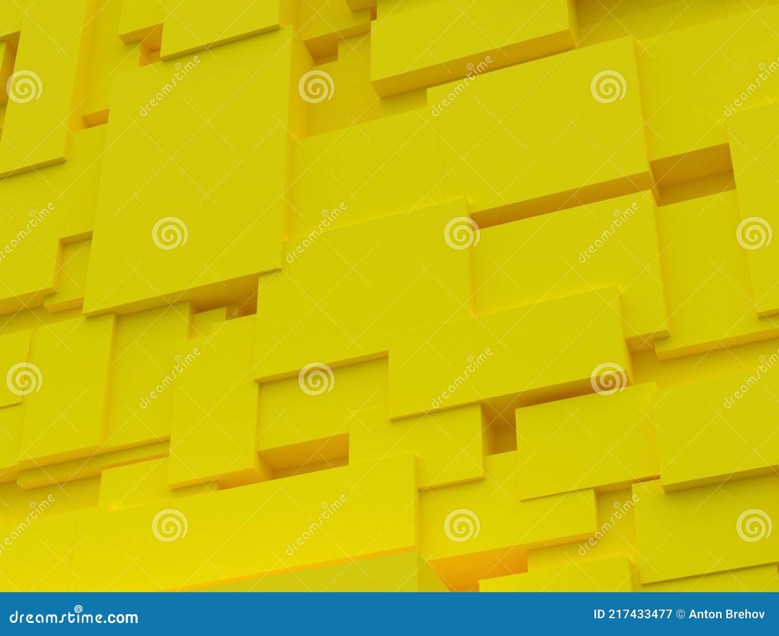 Geometric Abstract Background. Surface of Yellow Blocks. Minimal Design ...