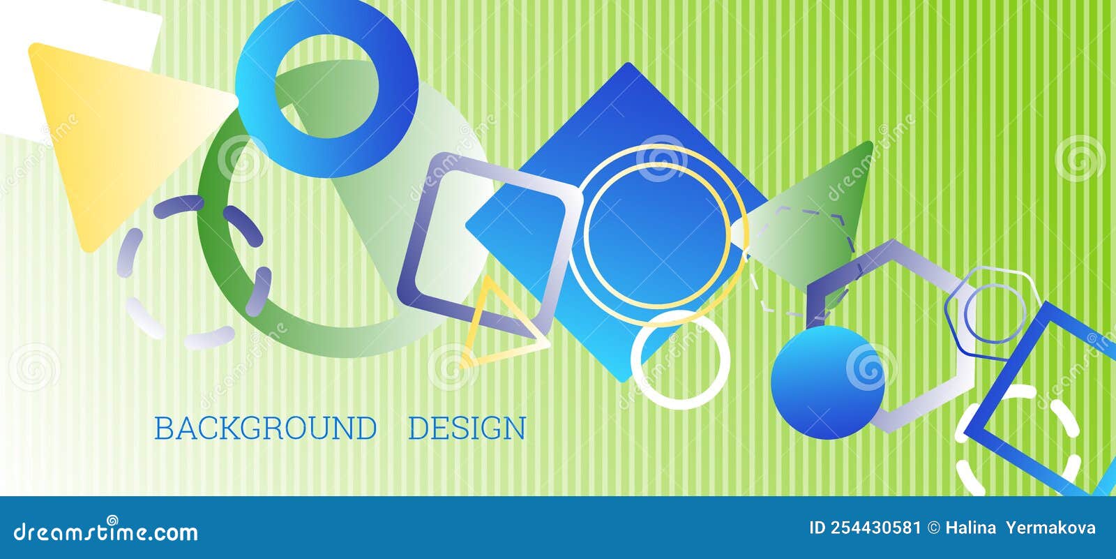 Geometric Abstract Background. Various Geometric Shapes. Cover Design ...