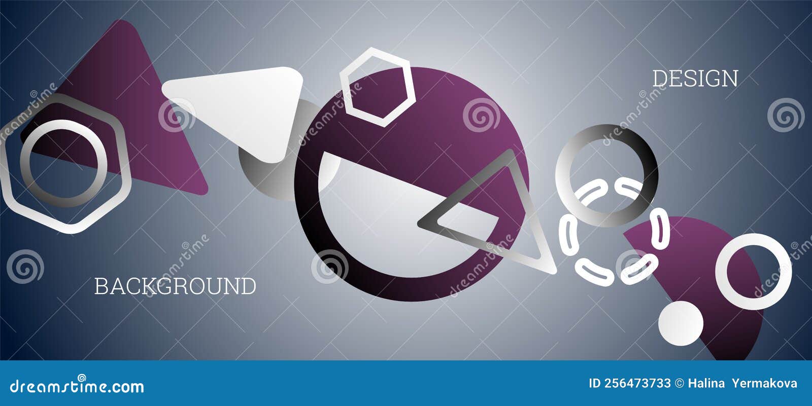 Geometric Abstract Background. Various Geometric Shapes. Cover Design ...