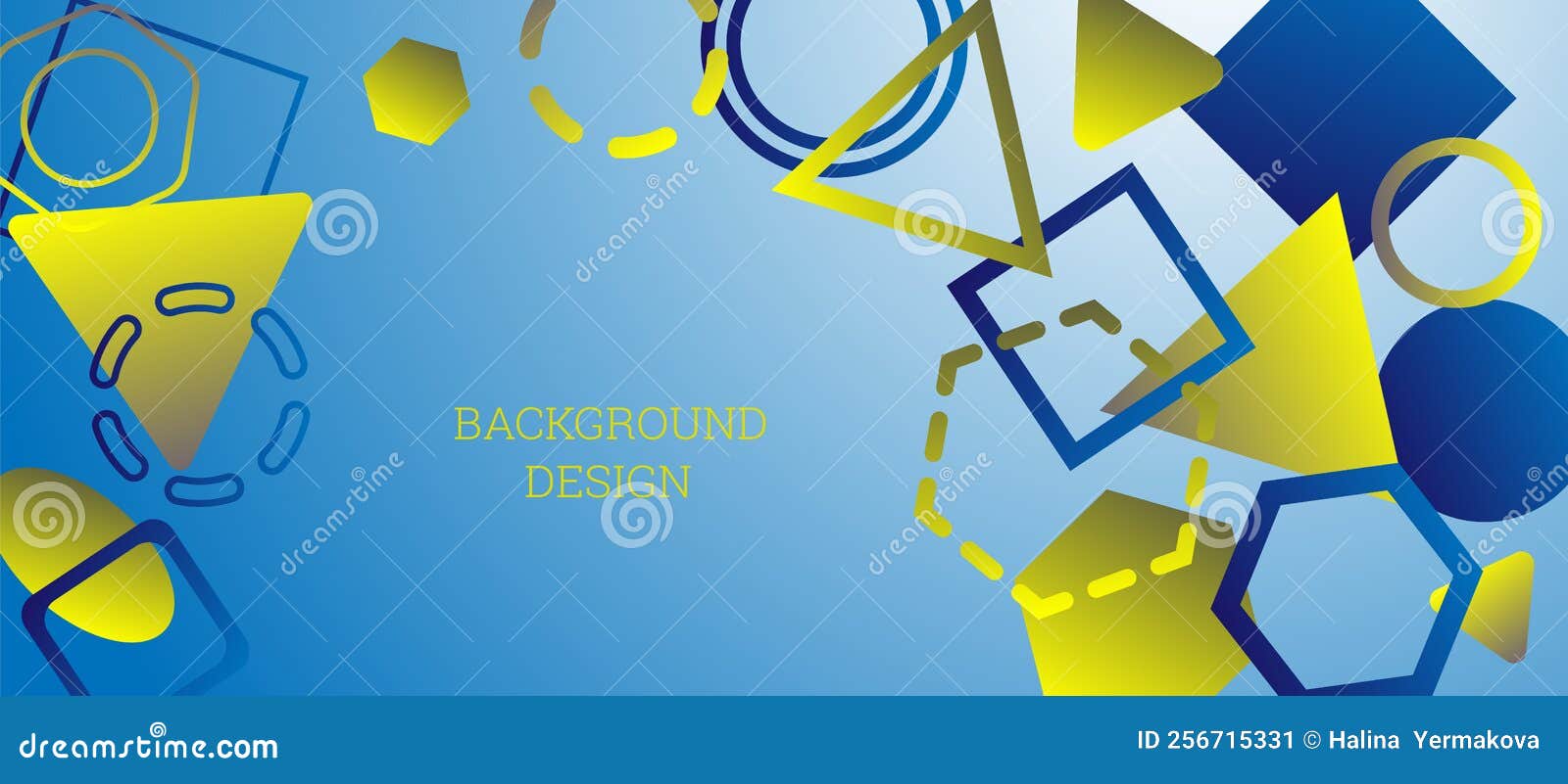 Geometric Abstract Background. Various Geometric Shapes. Cover Design ...