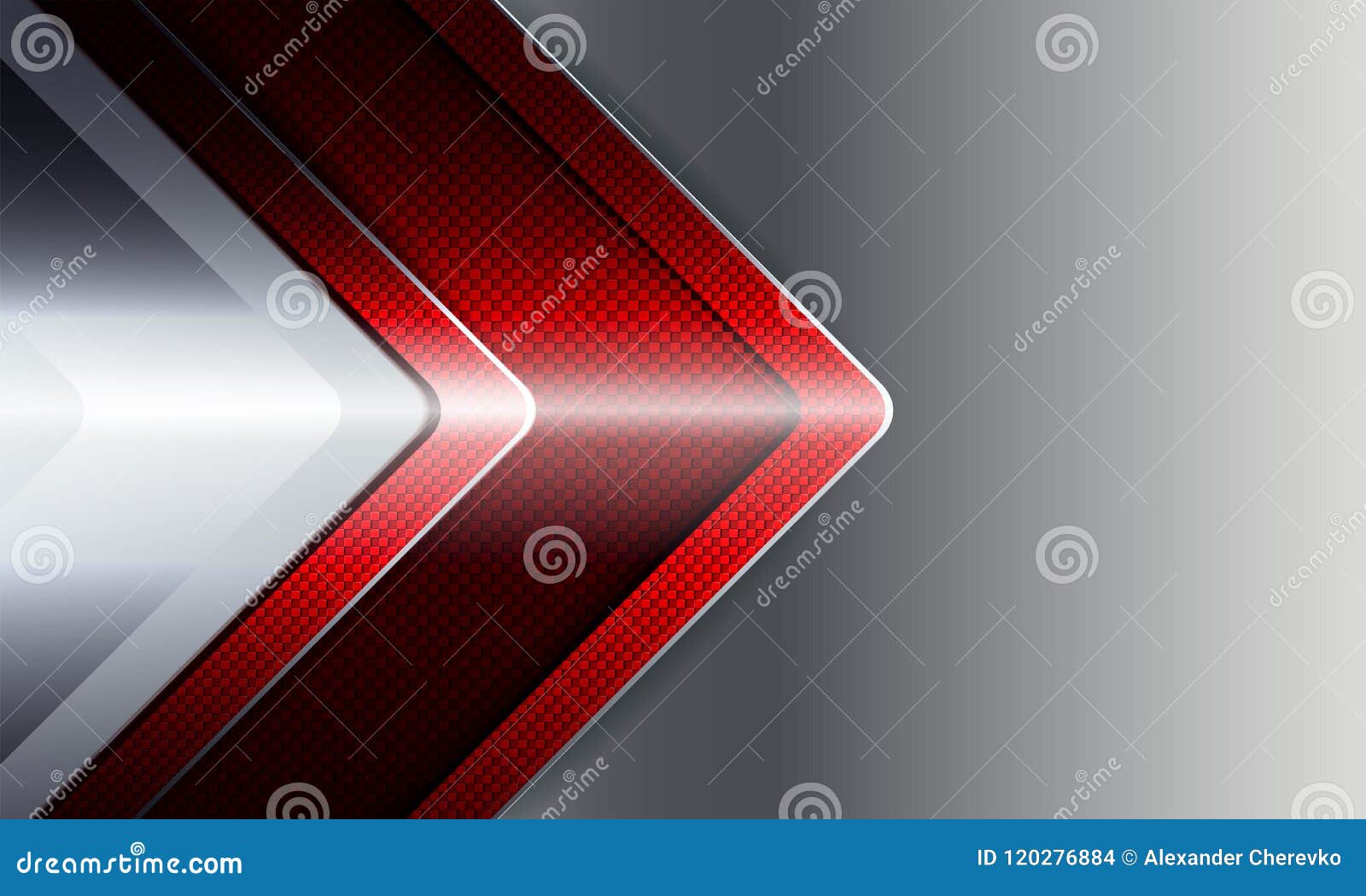Geometric Background of a White Hue with a Silhouette of a Red Fluted ...