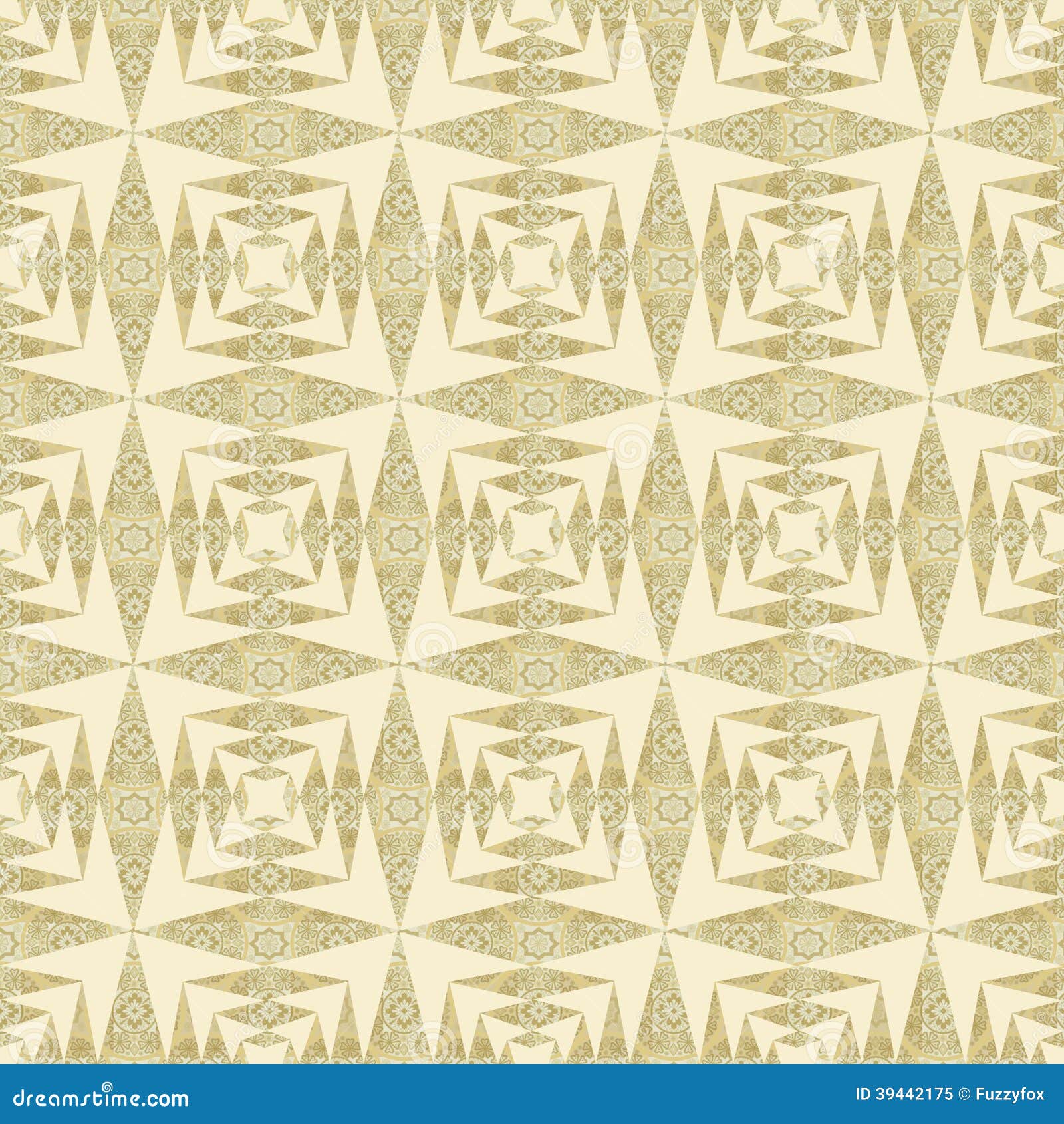 Geometric Abstract Beige Triangles Seamless Pattern Stock Illustration ...