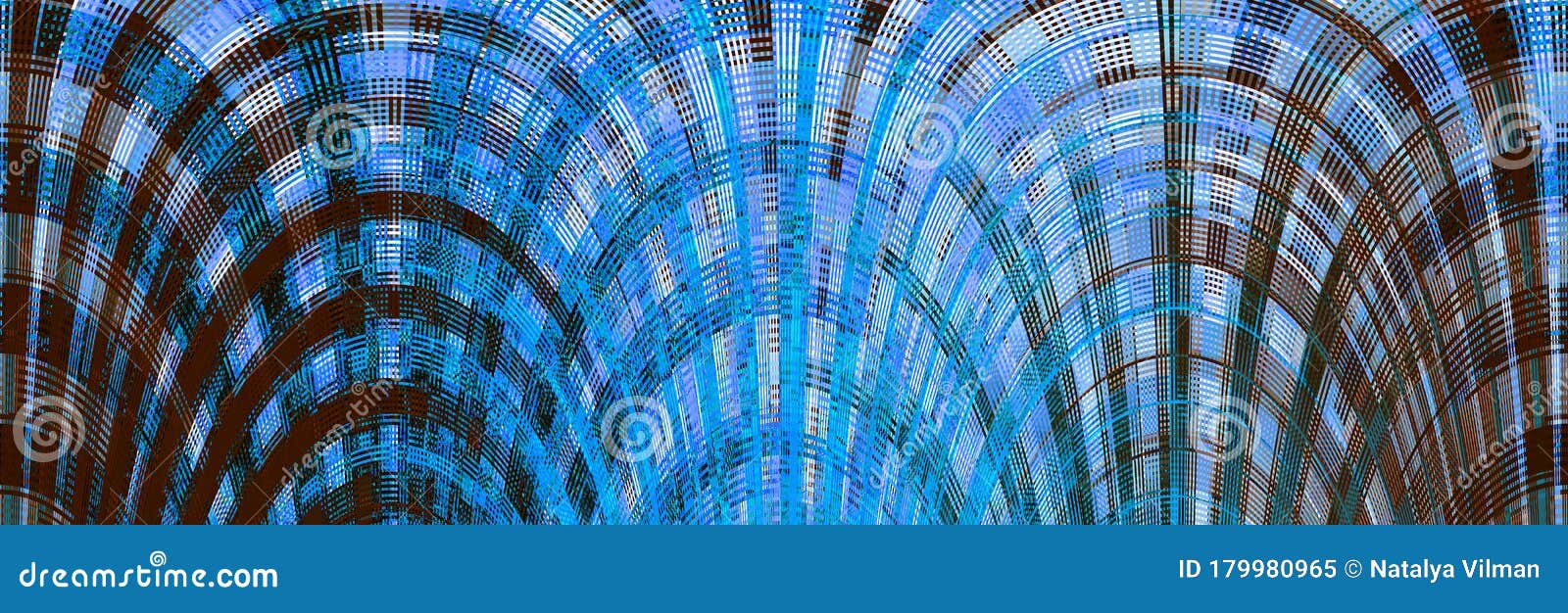 Geometric Abstract Blue Panoramic Background Stock Image - Image of ...