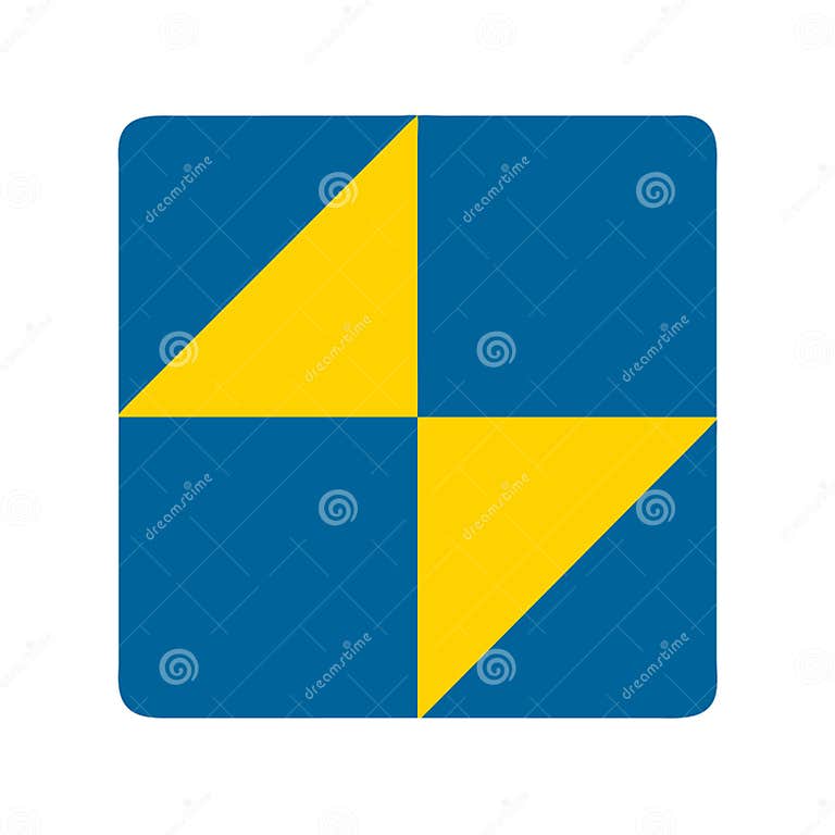 Geometric Abstract Blue and Yellow Triangle Pattern Vector Design Stock ...