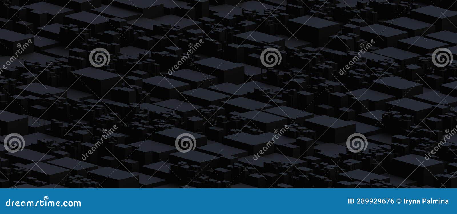 Geometric Abstract Buildings from Dark Blocks Background Stock ...