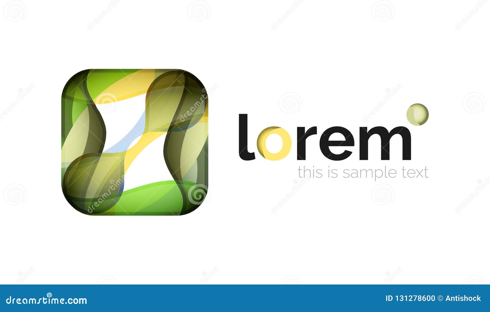 Geometric Abstract Business Icon Template, Smooth Shape Stock Vector ...