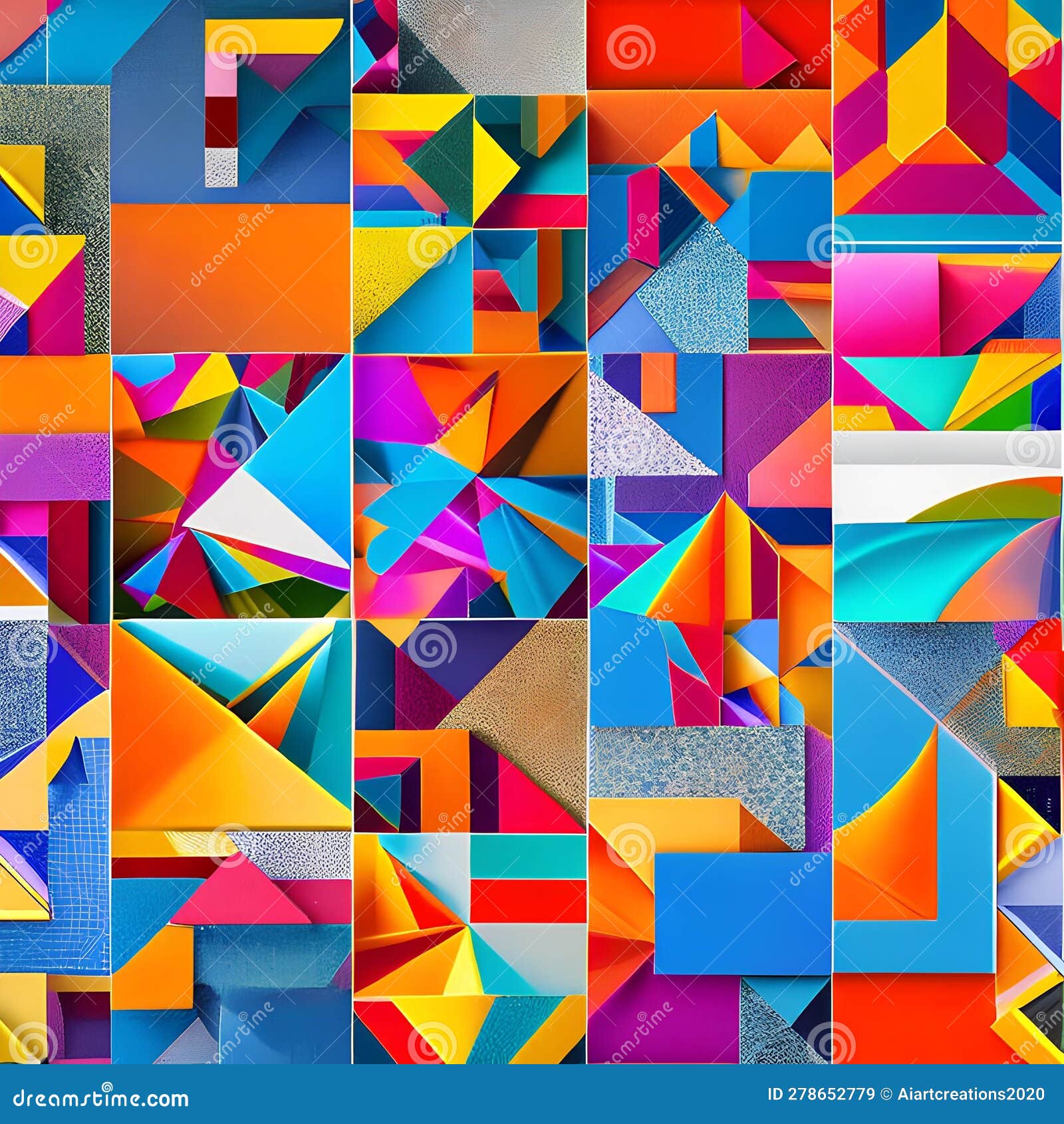 656 Geometric Abstract Collage: a Modern and Geometric Background ...