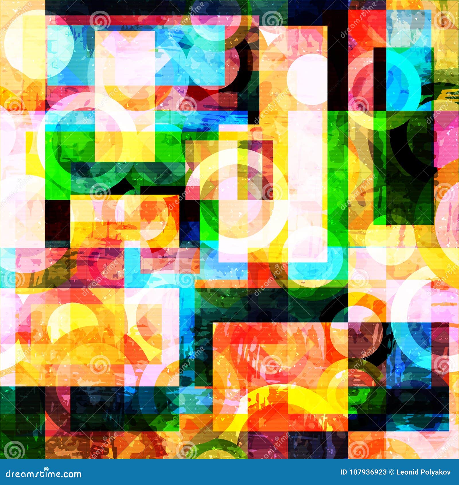 Geometric Abstract Color Pattern in Graffiti Style. Quality Vector ...