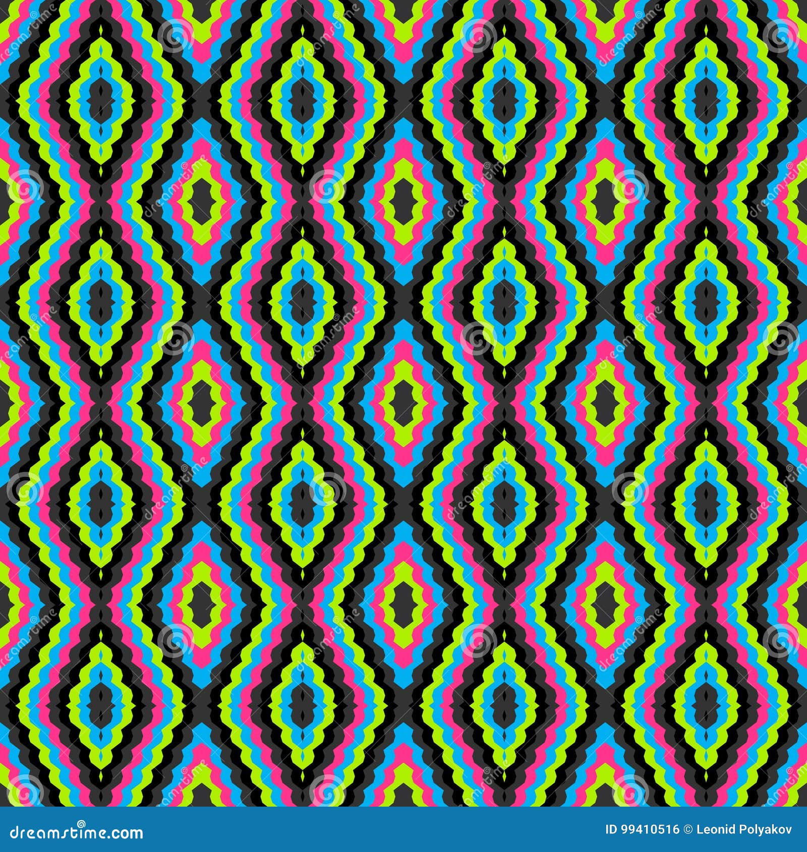 Geometric Abstract Color Seamless Pattern Stock Vector - Illustration ...