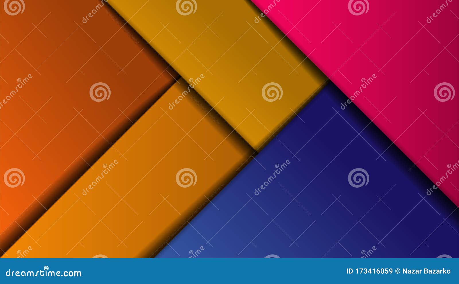 Geometric Abstract Colorful Background with Shadows. Stock Illustration ...