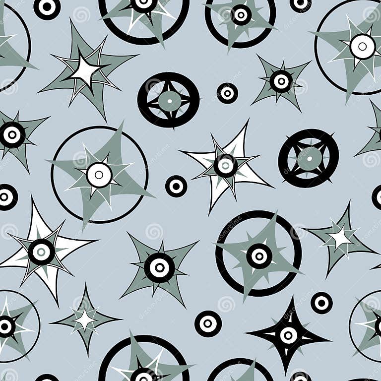 Geometric Abstract Compass Rose Vector Repeat Stock Vector ...