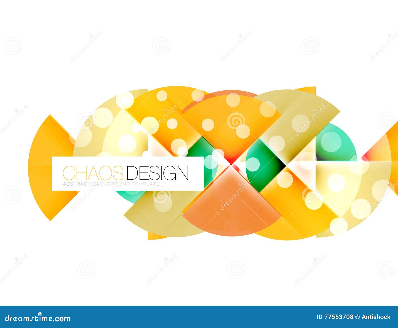 Geometric Abstract Composition - Circles Layout Stock Vector ...