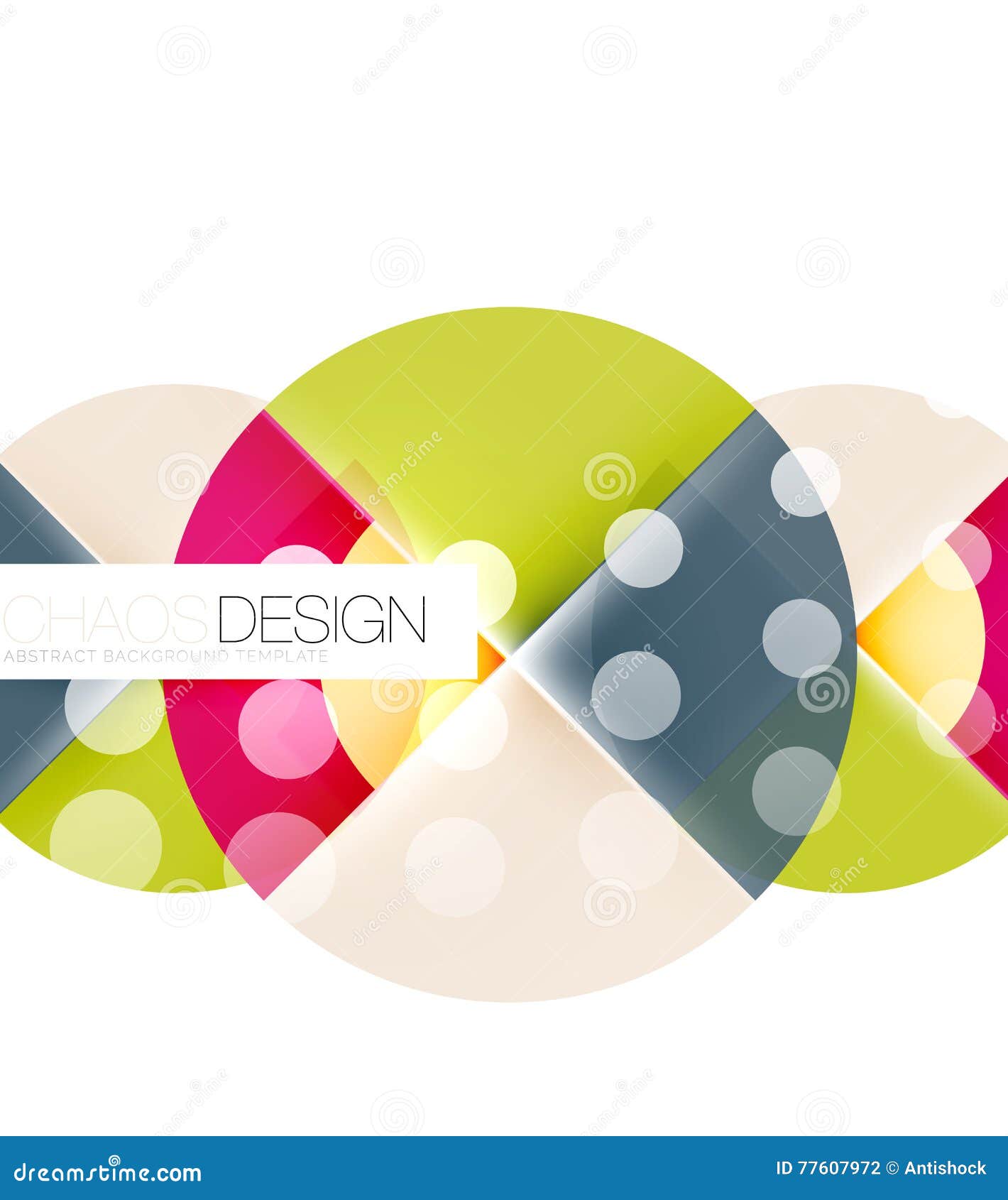 Geometric Abstract Composition - Circles Layout Stock Vector ...
