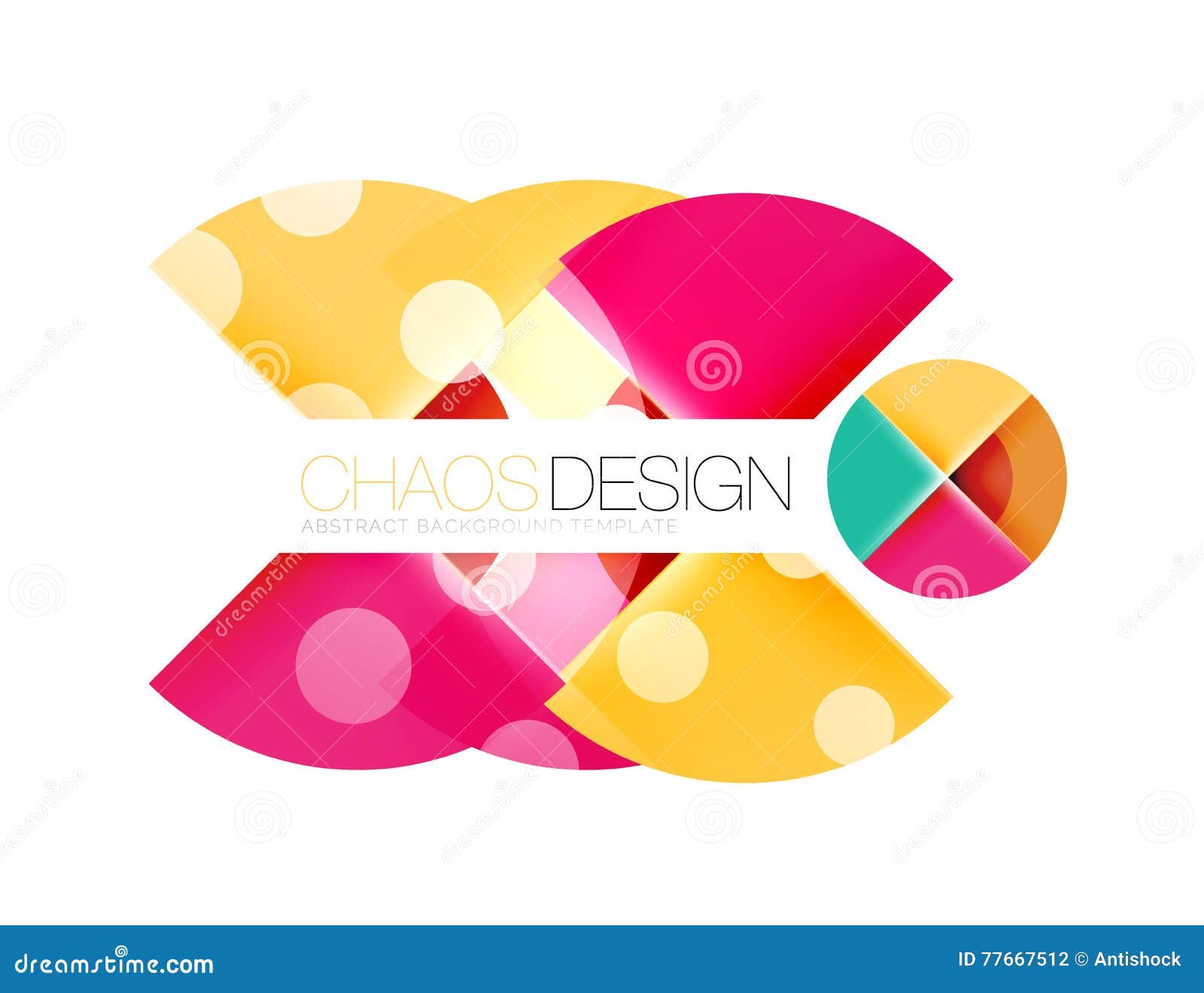 Geometric Abstract Composition - Circles Layout Stock Vector ...