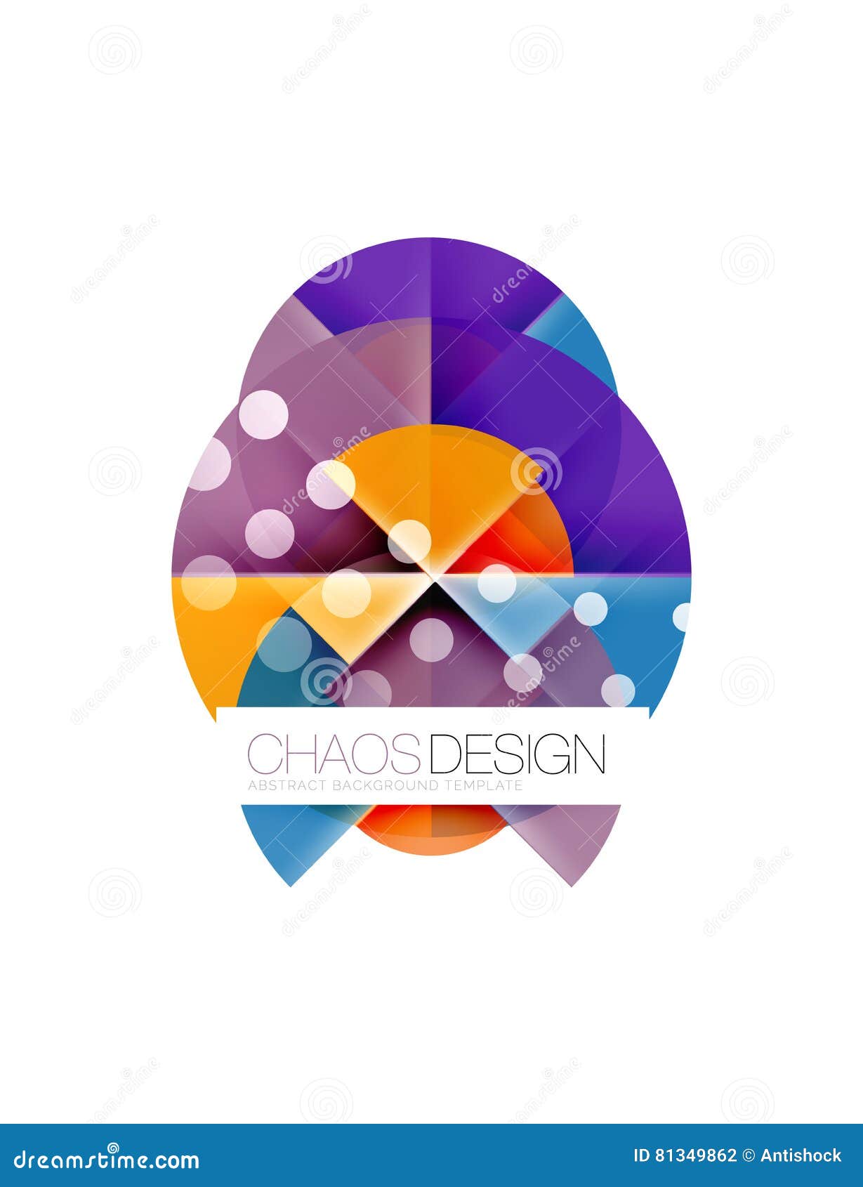 Geometric Abstract Composition - Circles Layout Stock Vector ...