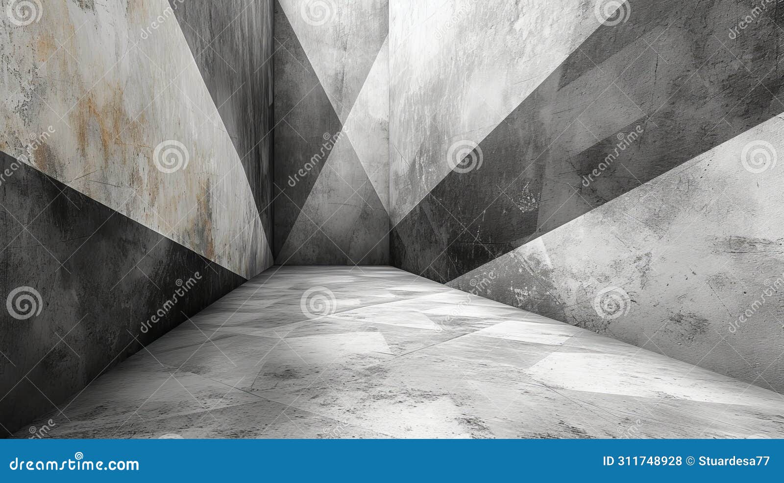 Geometric Abstract Corridor Stock Photo - Image of angles, minimalism ...