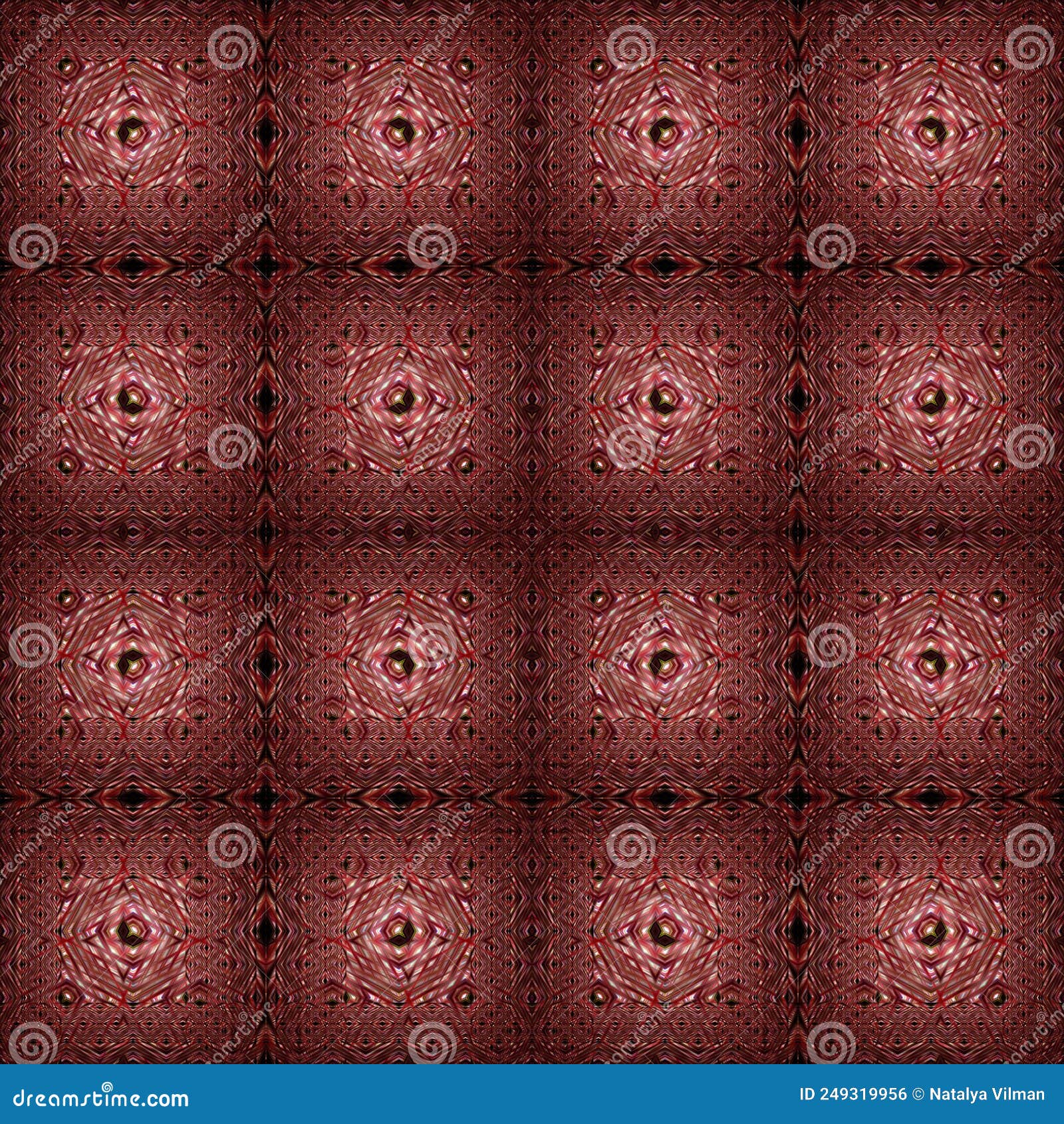 Geometric Abstract Dark Red Pattern. Geometric Modern Ornament Stock ...