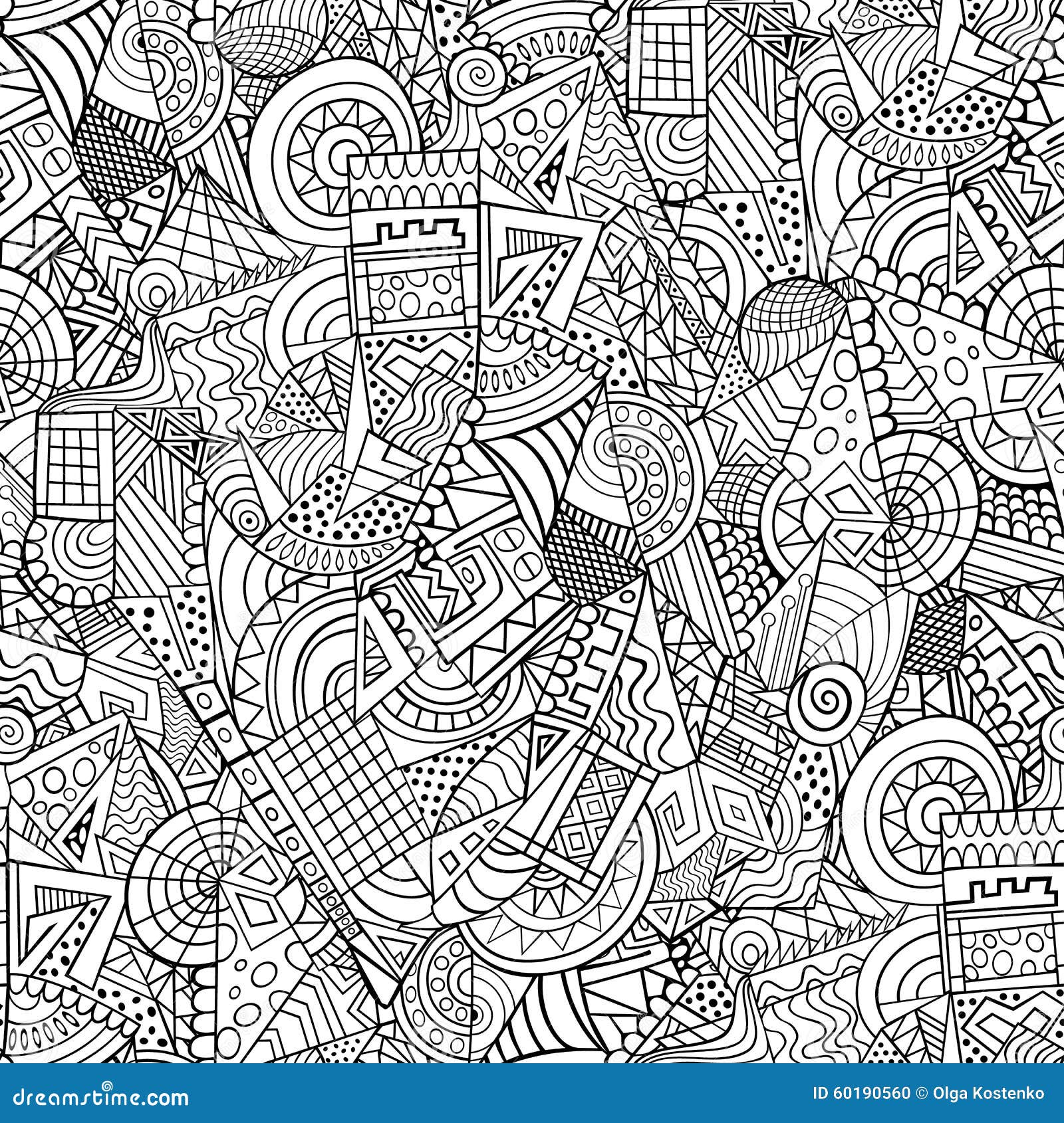 Geometric Abstract Decorative Pattern Stock Vector - Illustration of ...