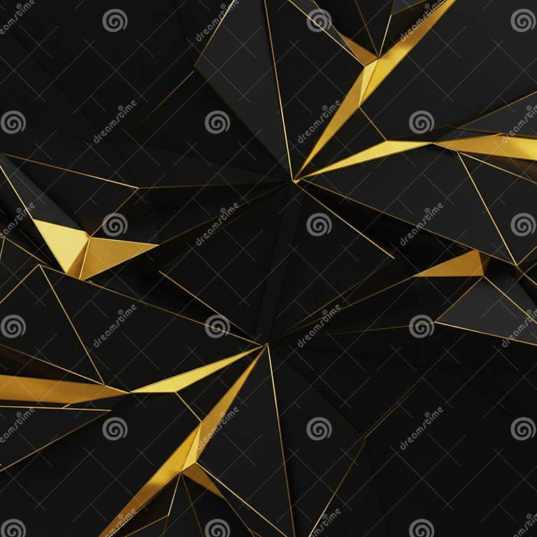Geometric Abstract Design Featuring Sharp, Angular Shapes Intersecting ...