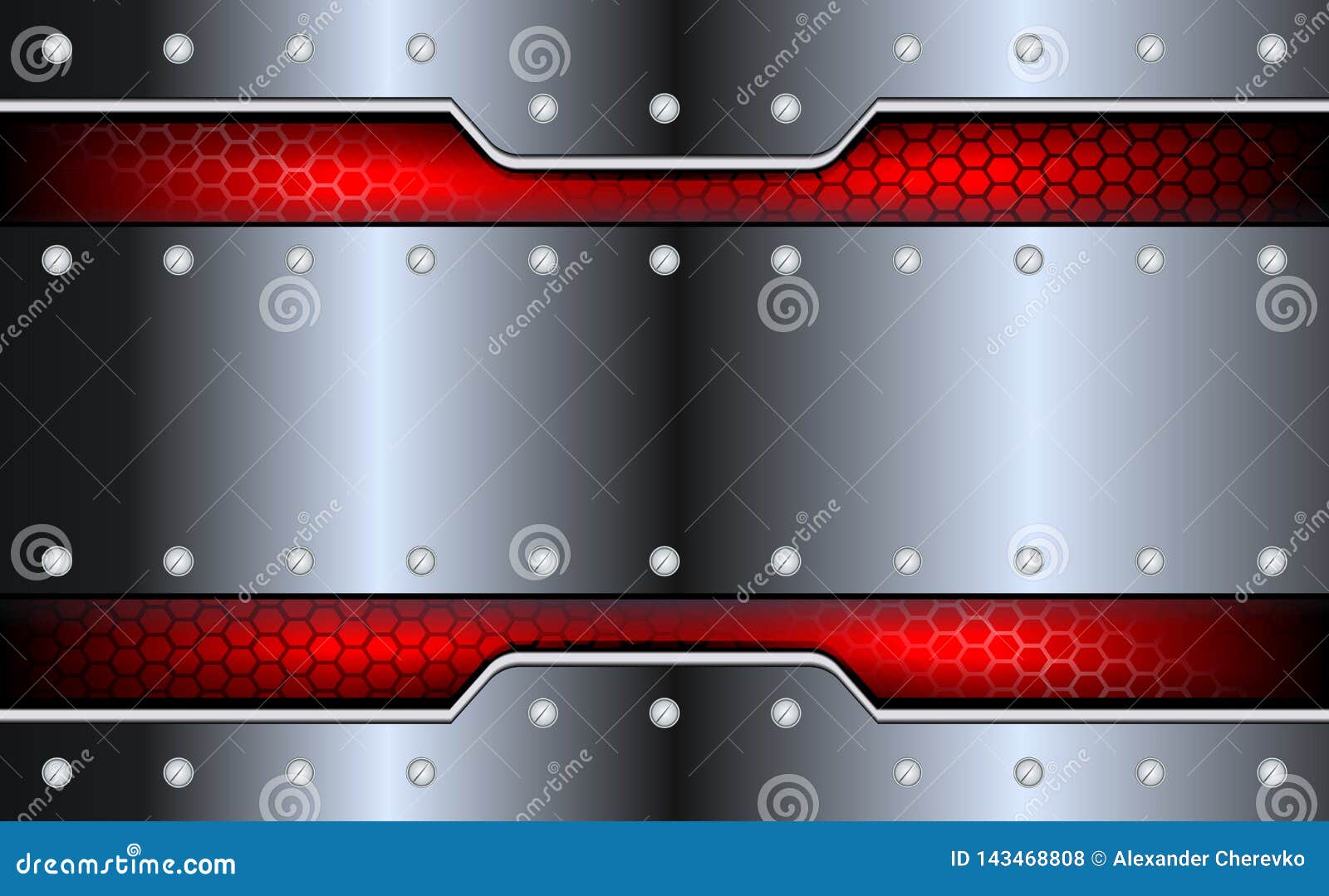 Geometric Abstract Design with a Metallic Hue with Rivets and Glitter ...