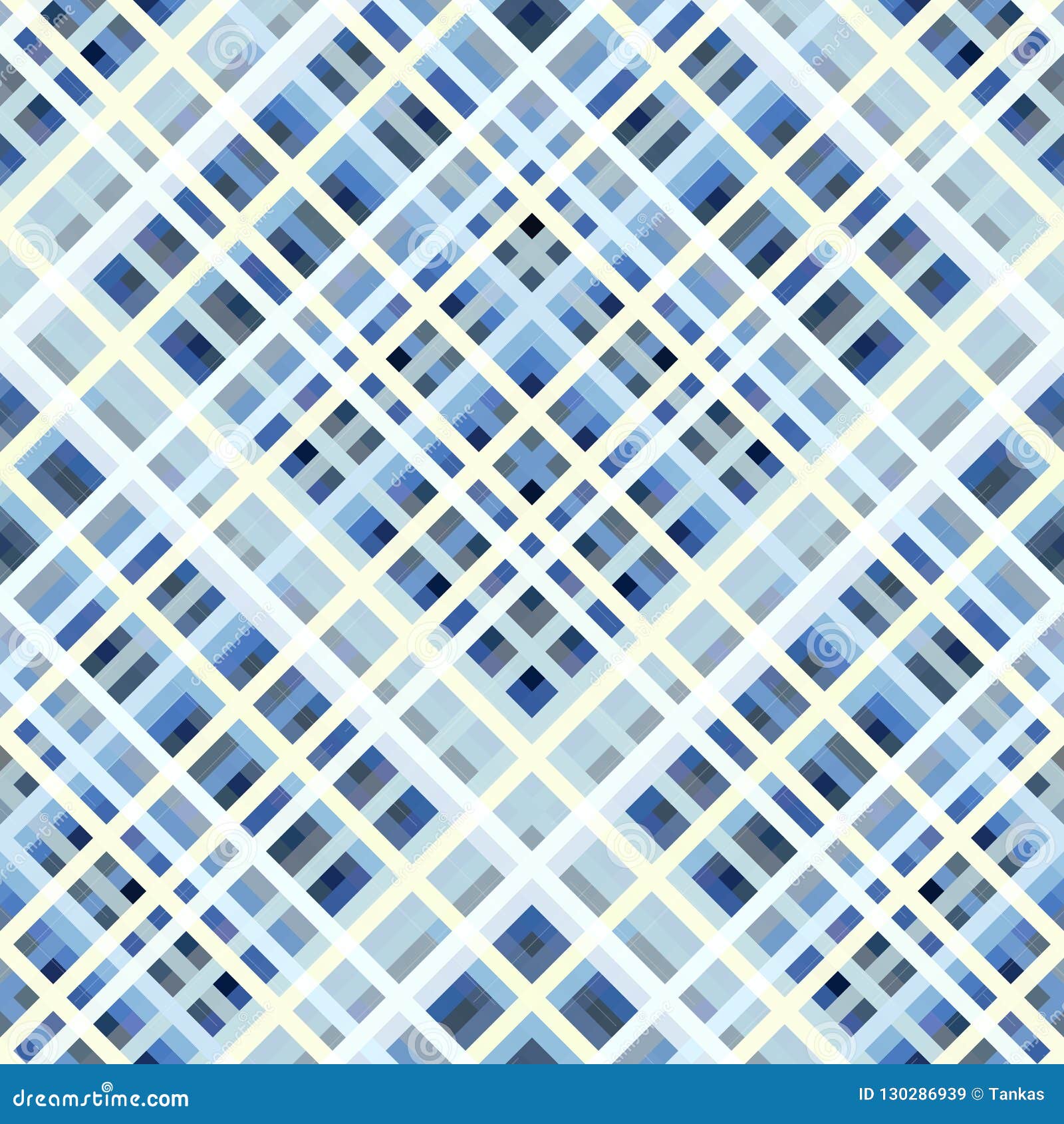 Geometric Abstract Diagonal Plaid Pattern in Low Poly Pixel Art Style ...