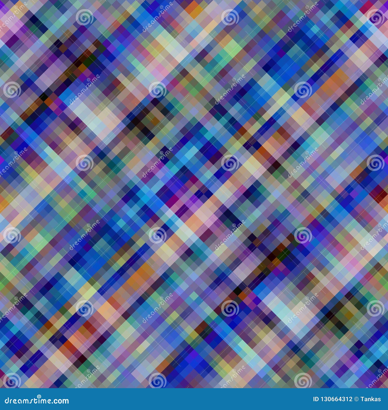 Geometric Abstract Diagonal Plaid Pattern in Low Poly Pixel Art Style ...