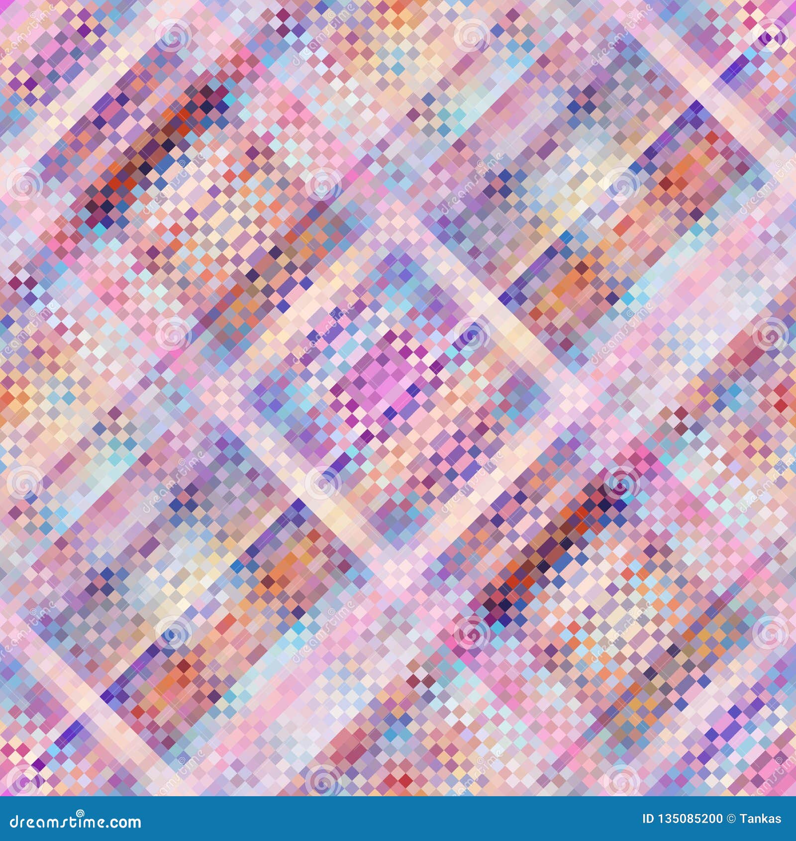Geometric Abstract Diagonal Plaid Pattern in Low Poly Pixel Art Style ...