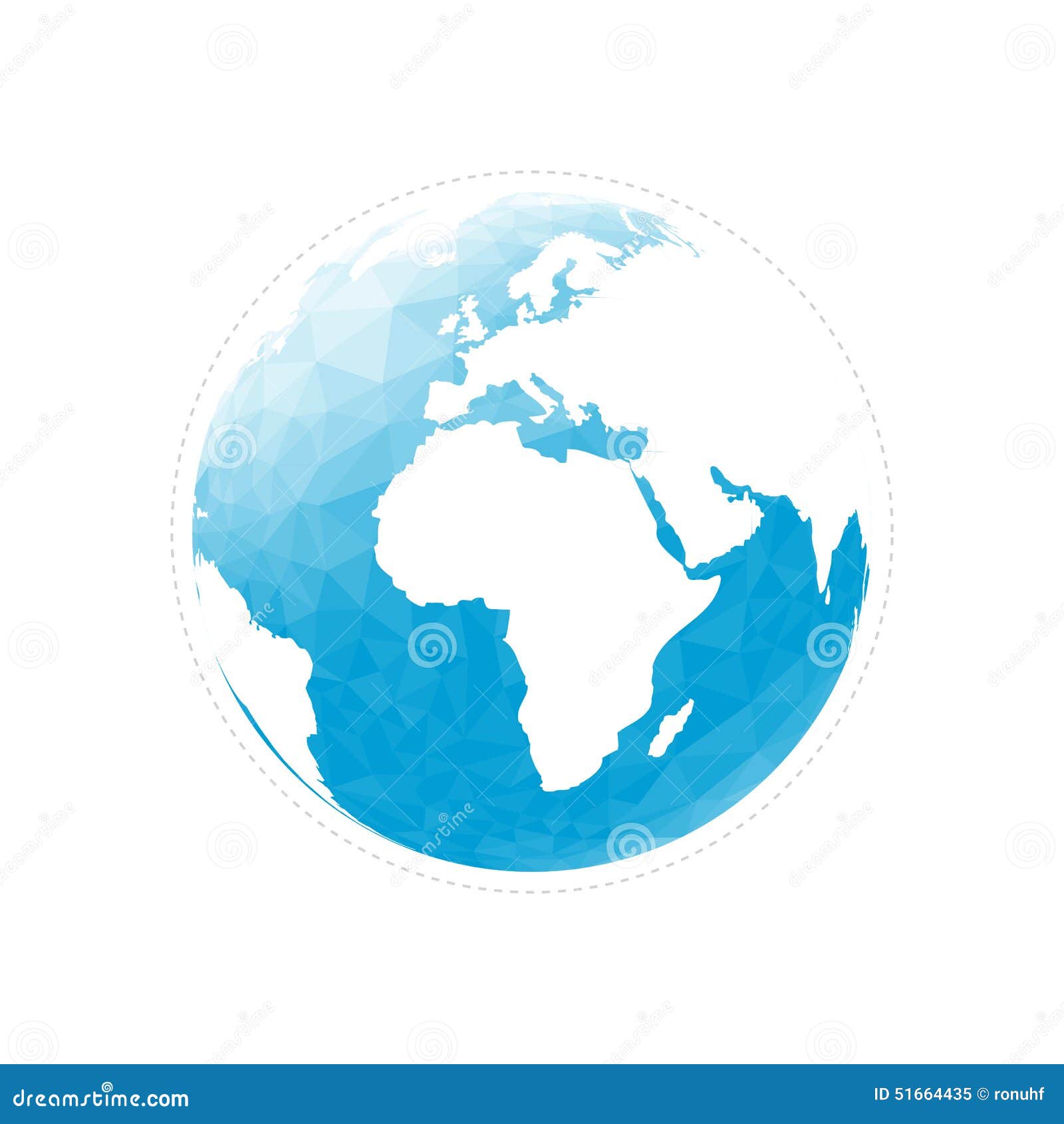 Geometric Abstract Earth Globe Sphere Concept Illustration. Stock ...