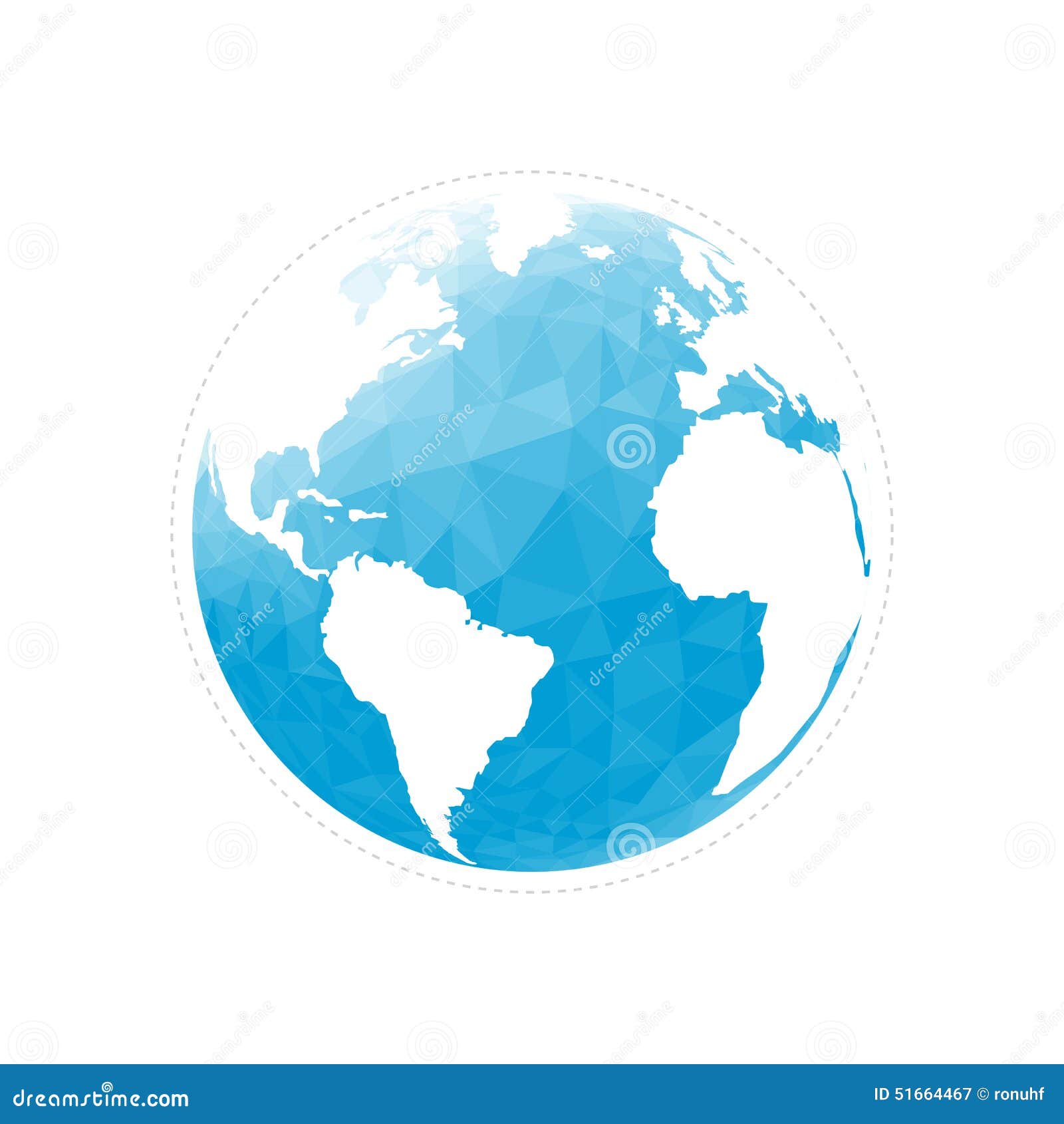 Geometric Abstract Earth Globe Sphere Concept Illustration. Stock ...