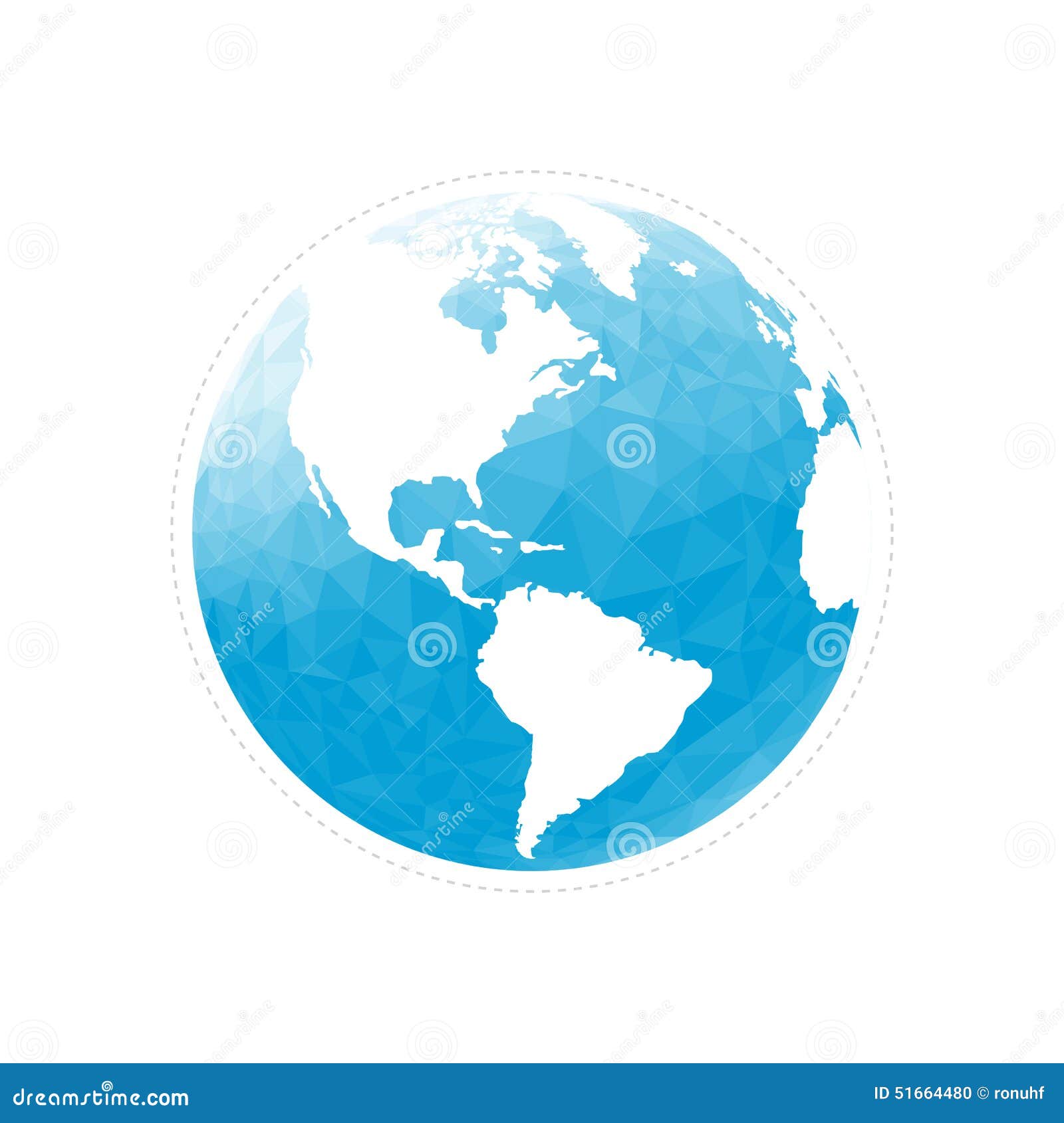Geometric Abstract Earth Globe Sphere Concept Illustration. Stock ...