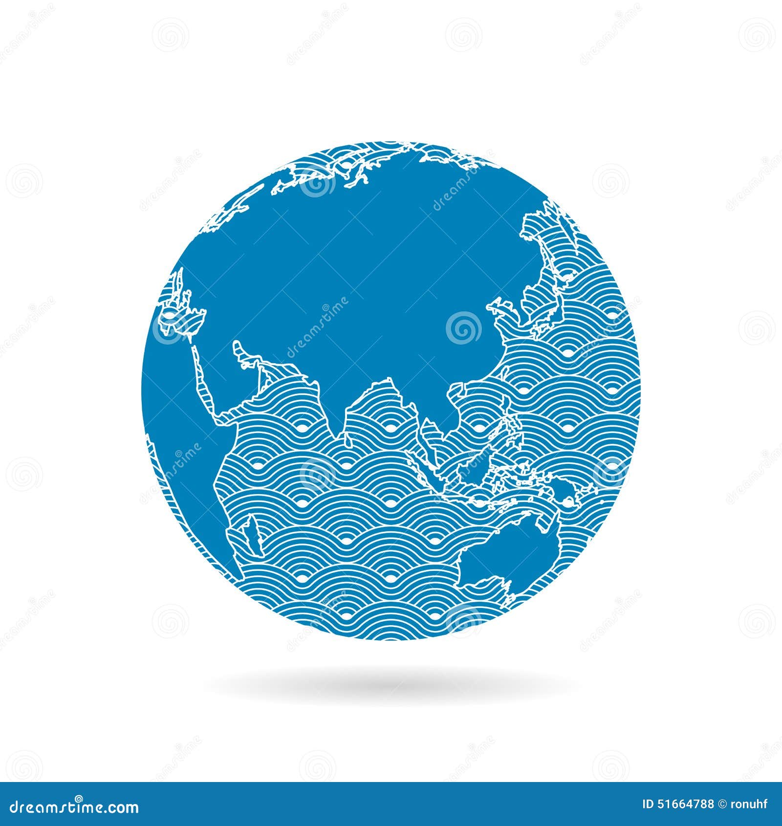 Geometric Abstract Earth Globe Sphere Concept Illustration. Stock ...