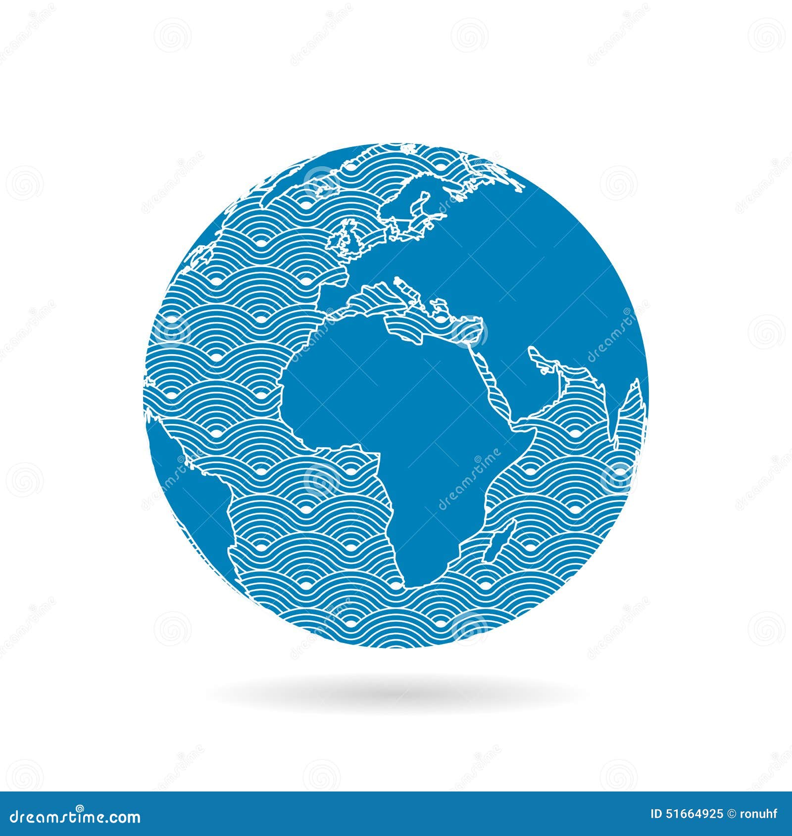 Geometric Abstract Earth Globe Sphere Concept Illustration. Stock ...