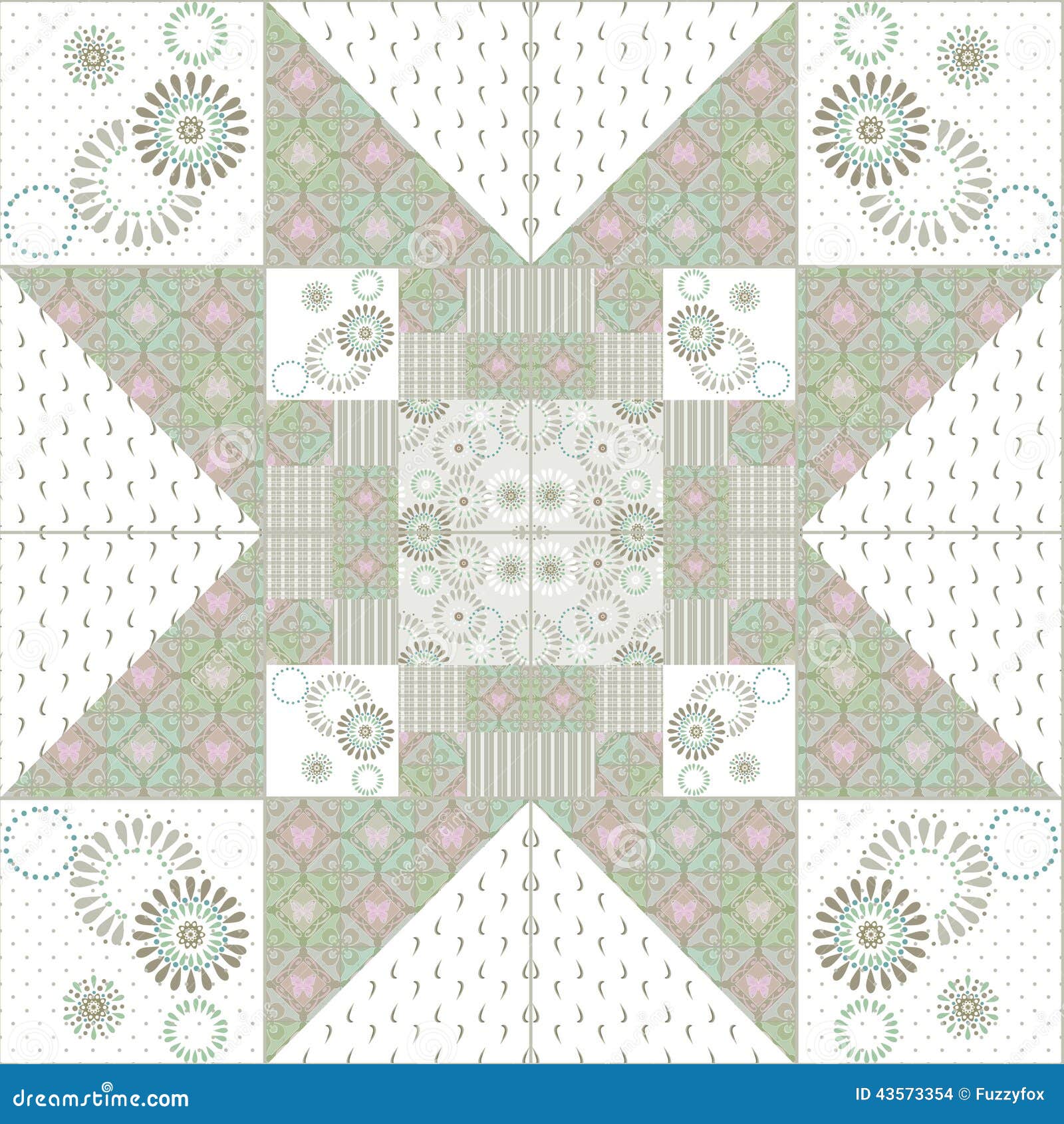 Geometric Abstract Elements Seamless Pattern Stock Illustration ...