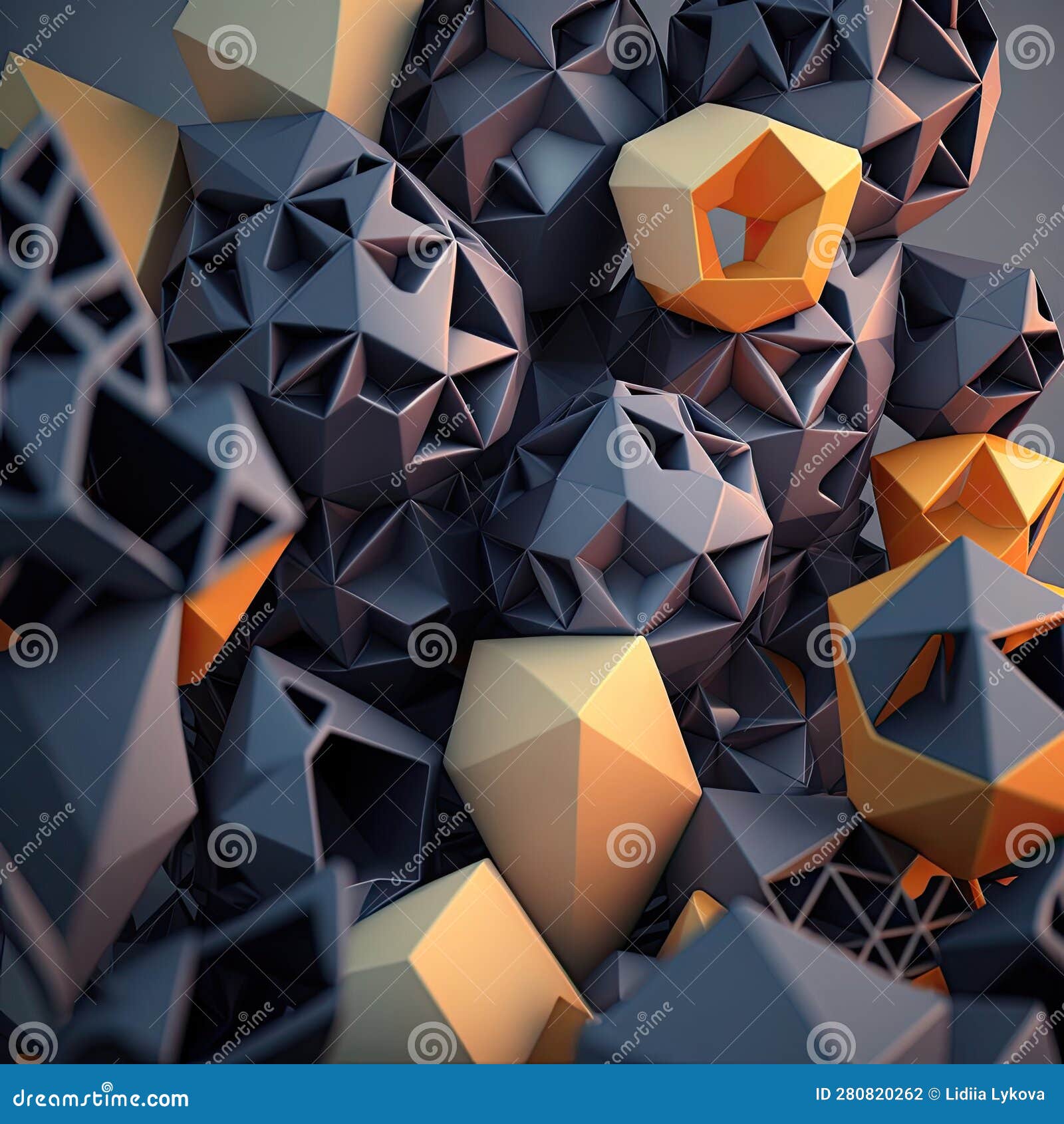 Abstract Art Featuring An Amorphous Cluster Of Flowers In A ...