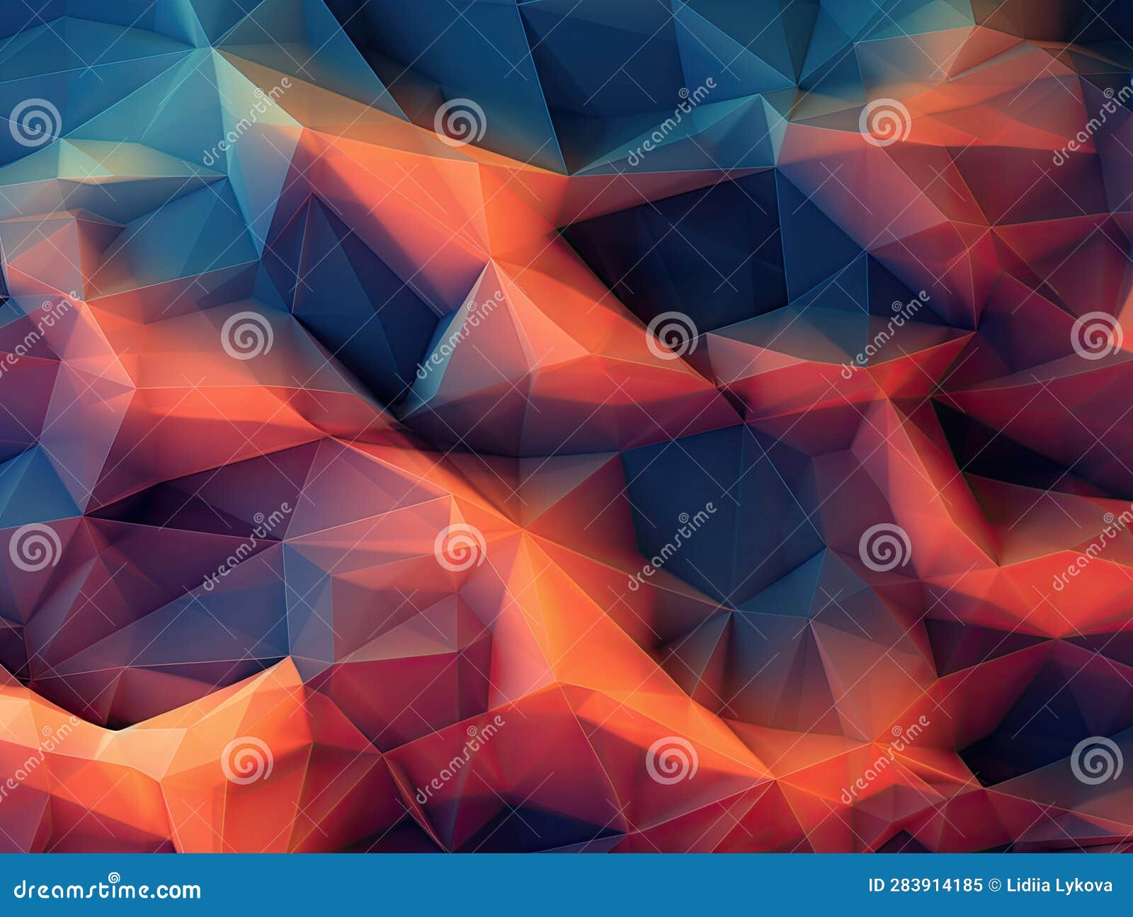 Geometric Abstract Featuring. Different Shapes and Sizes Objects ...