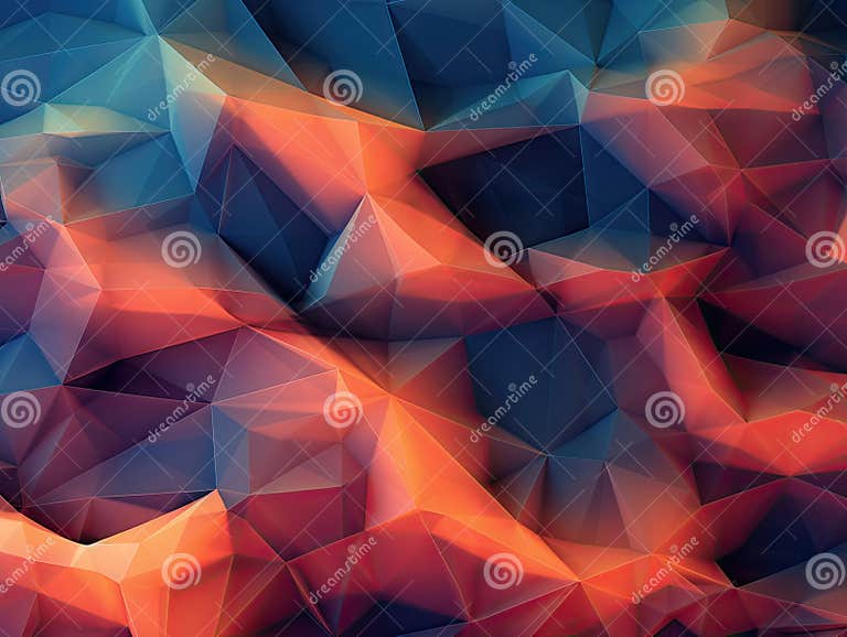 Geometric Abstract Featuring. Different Shapes and Sizes Objects ...