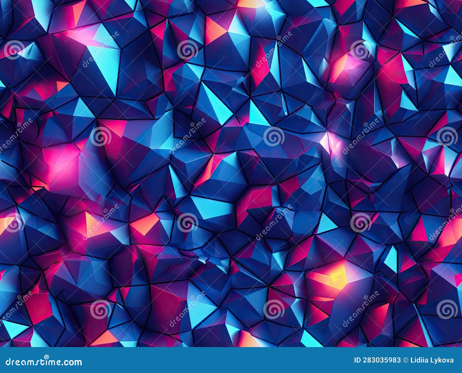 Geometric Abstract Featuring Seamless Pattern. Different Shapes and ...