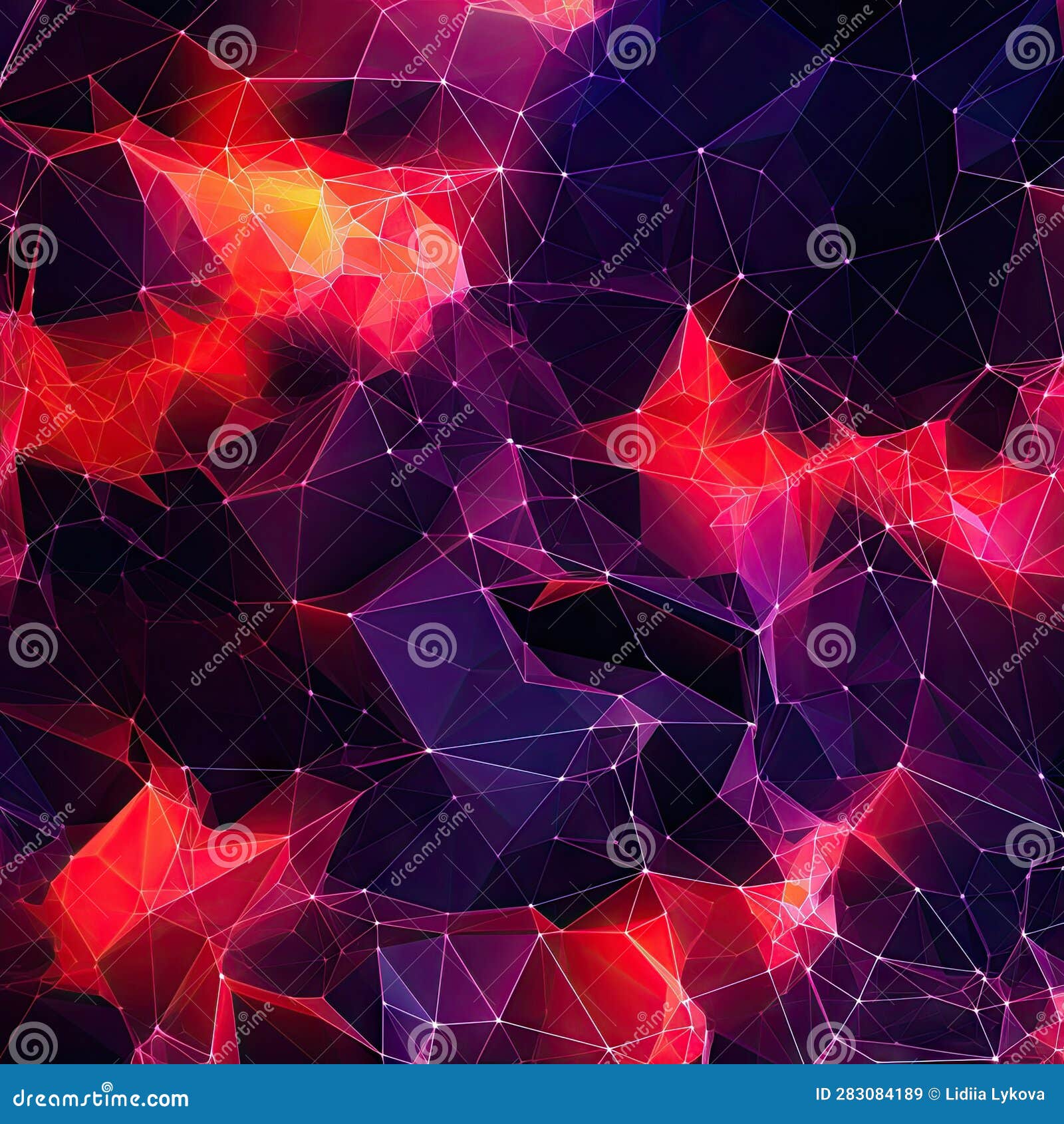 Geometric Abstract Featuring Seamless Pattern. Different Shapes and ...