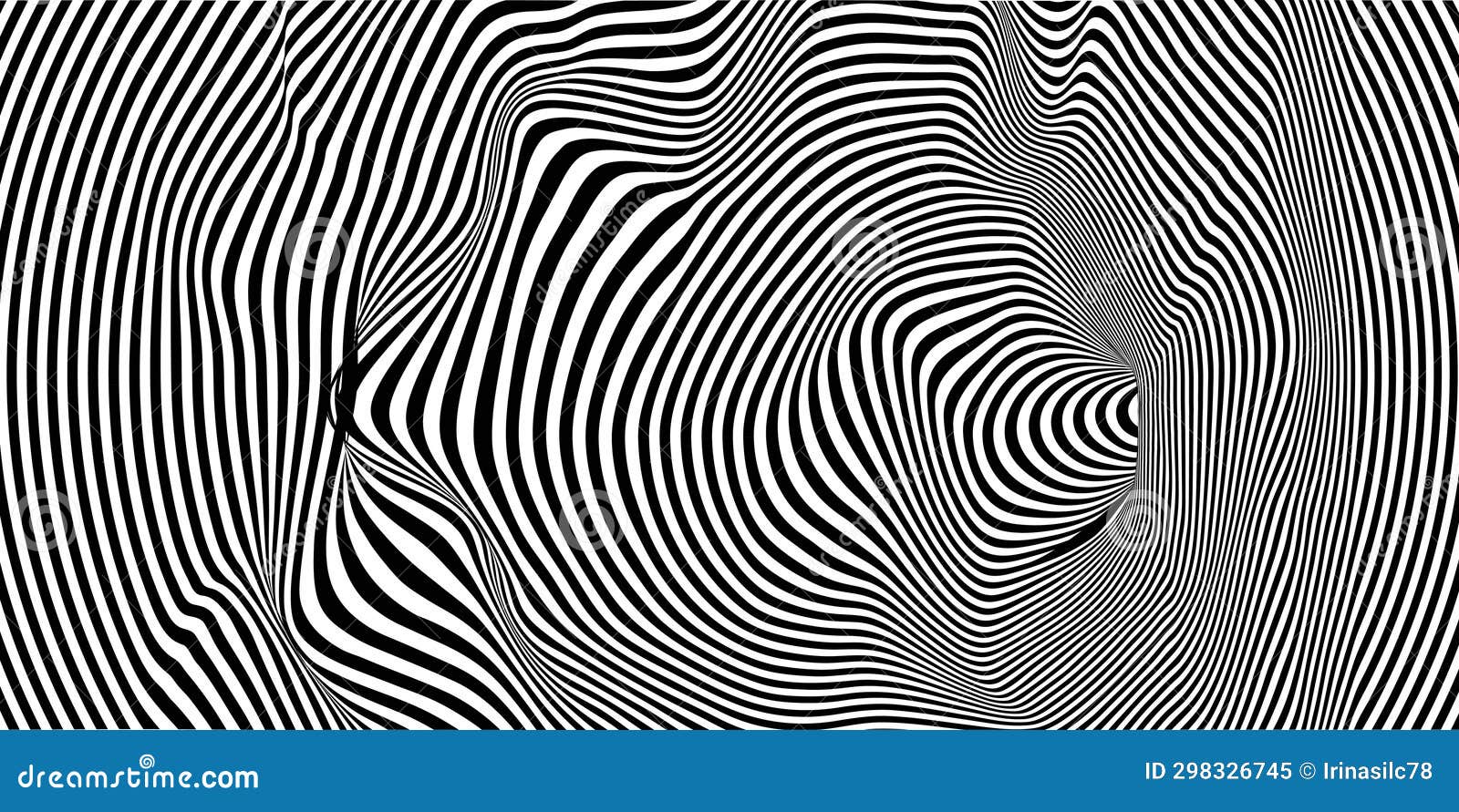 Geometric Abstract Hypnotic Wormhole Tunnel. Optical Illusion ...