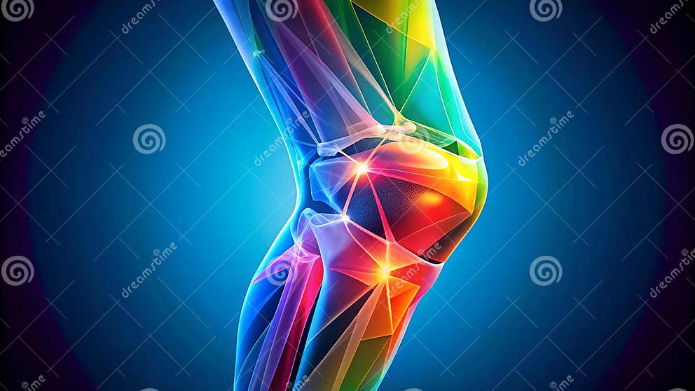 Geometric Abstract Knee: a Study in Form Generative AI Stock ...