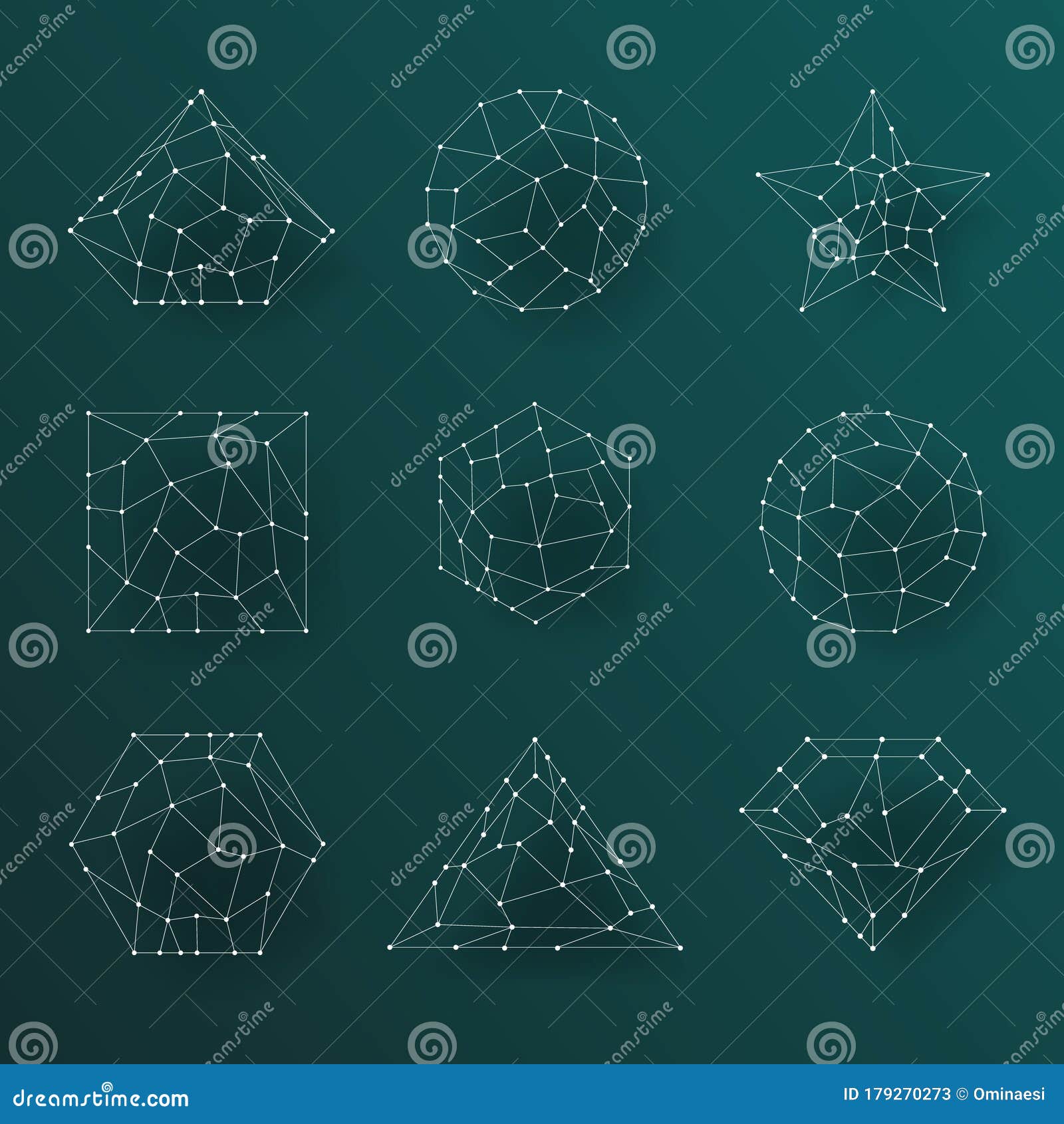 Geometric Abstract Lines Low Polygonal Background Lowpoly Illustration ...