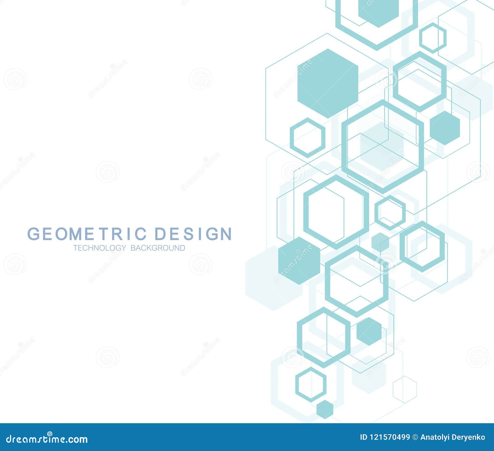 Geometric Abstract Molecule Background for Medicine, Science ...