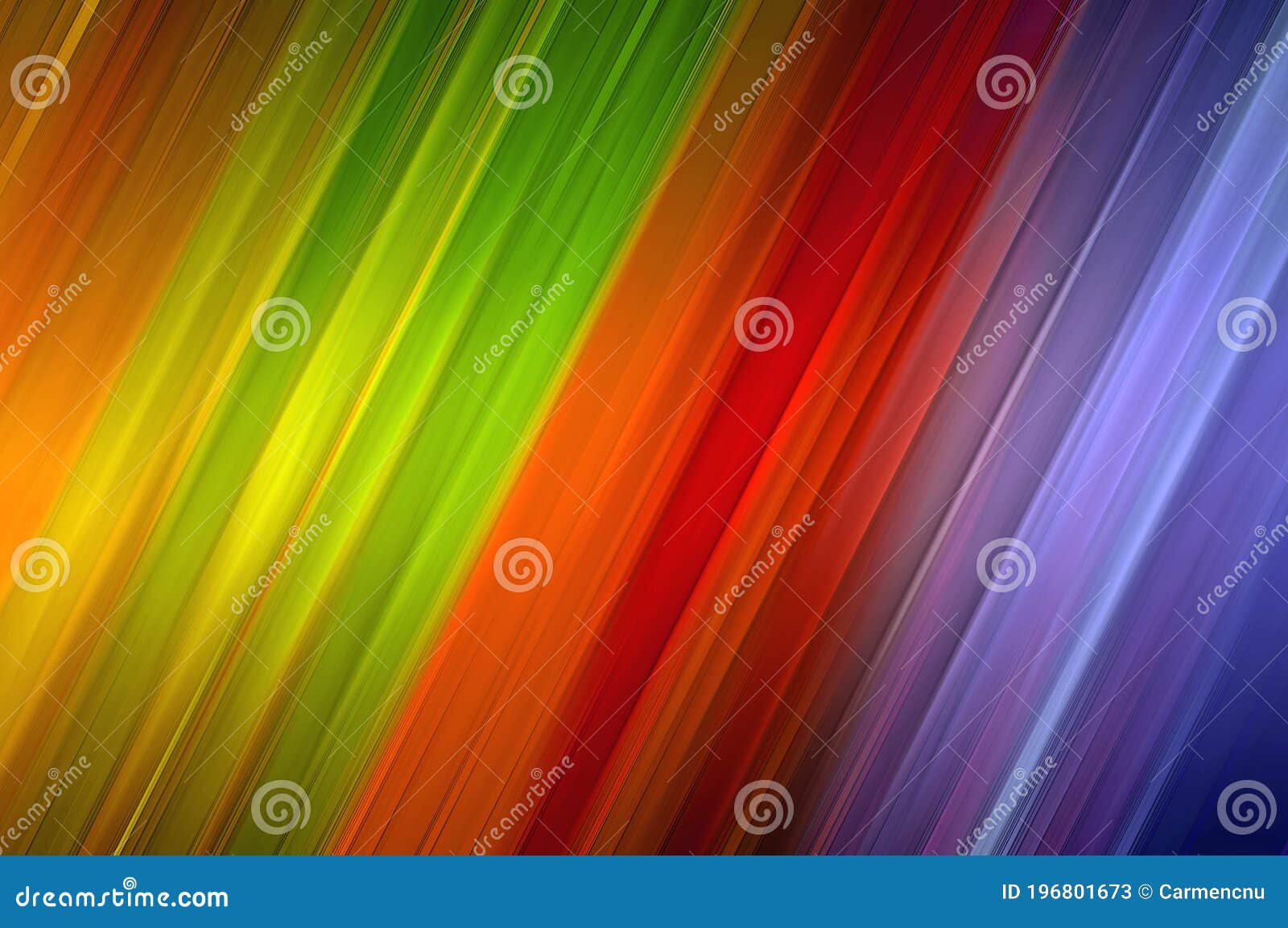 Geometric Abstract with Parallel Lines with All Colors of Rainbow Stock ...