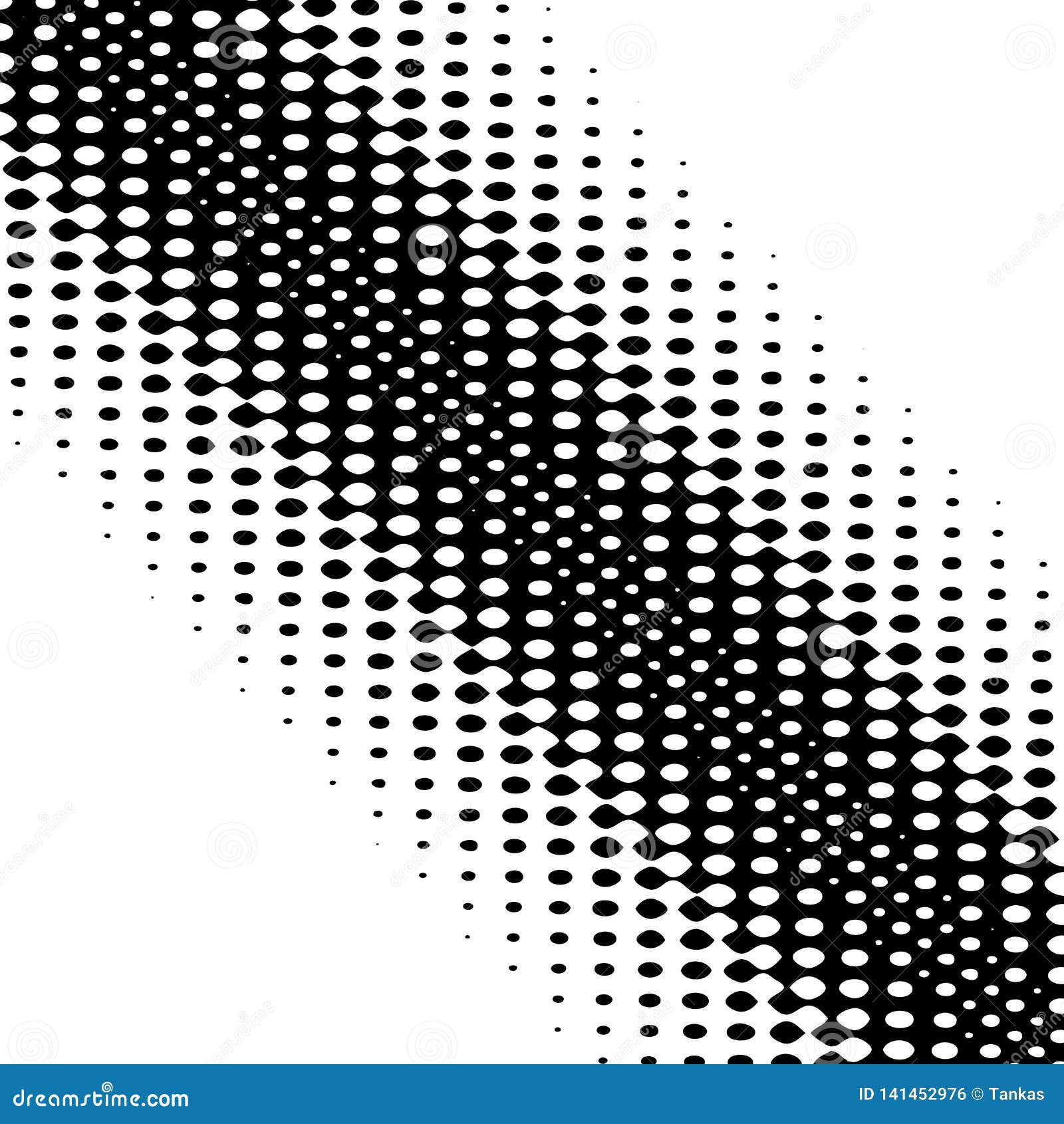 Geometric Abstract Pattern. Abstract Black Halftone Shapes. Stock ...