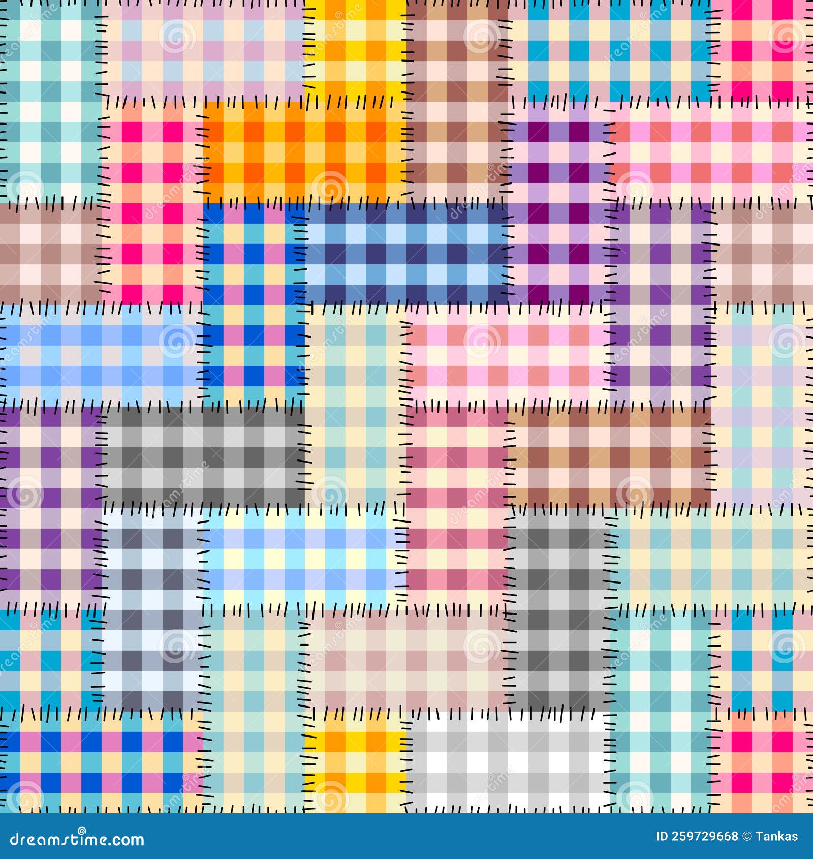 Geometric Abstract Pattern. Intersection Patchwork Plaid Style Stock ...