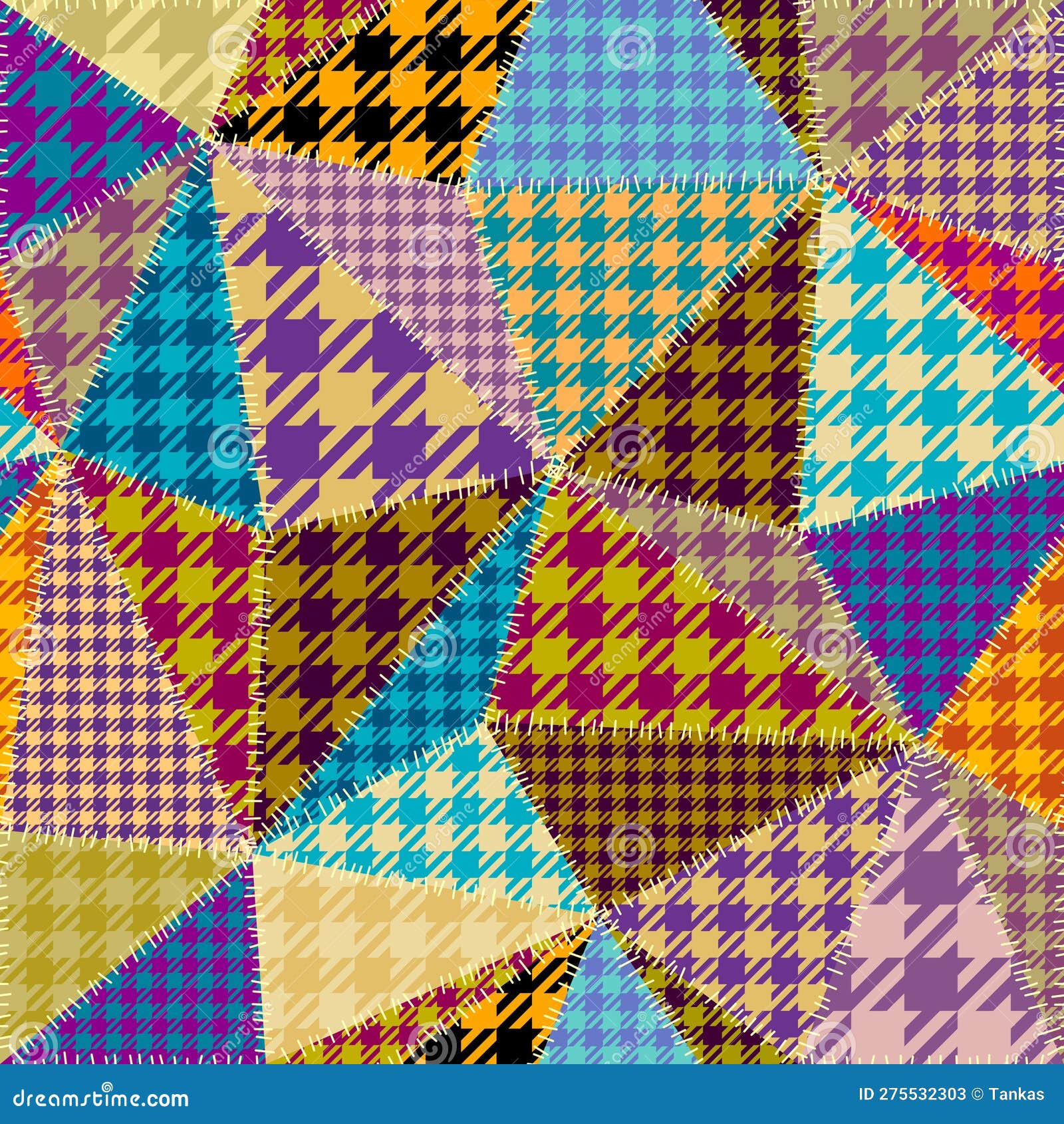 Geometric Abstract Pattern. Intersection Patchwork Plaid Style Stock ...