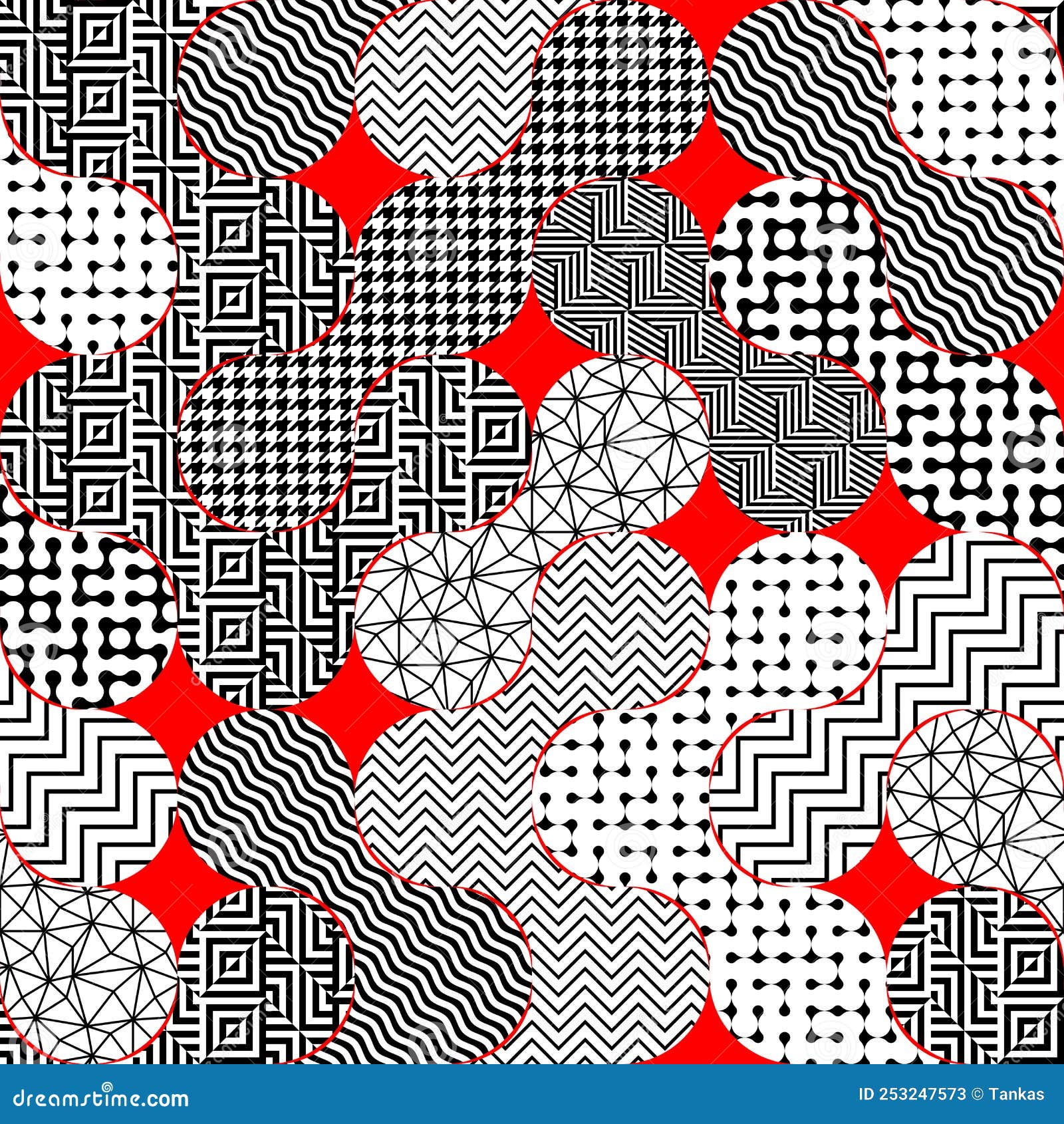 Geometric Abstract Pattern. Intersection Style Stock Vector ...