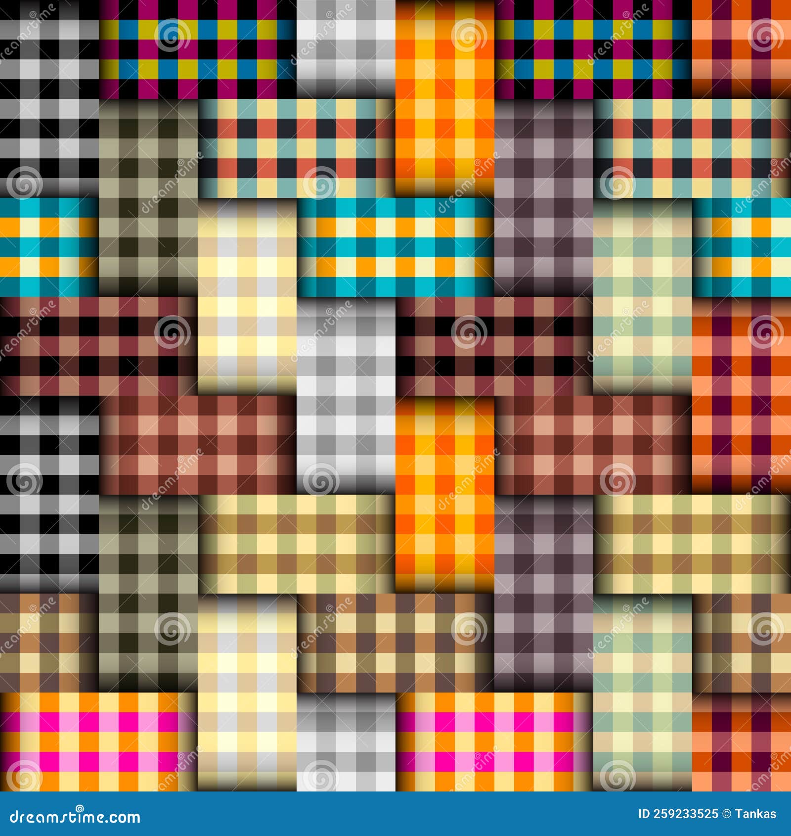 Geometric Abstract Pattern. Intersection Style Stock Illustration ...