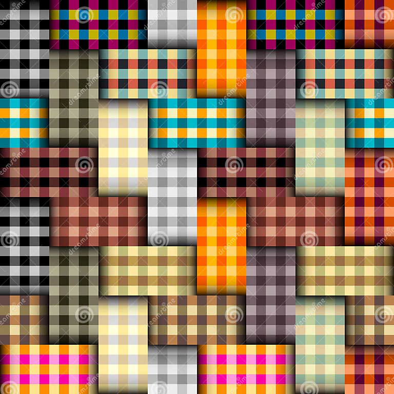 Geometric Abstract Pattern. Intersection Style Stock Illustration ...